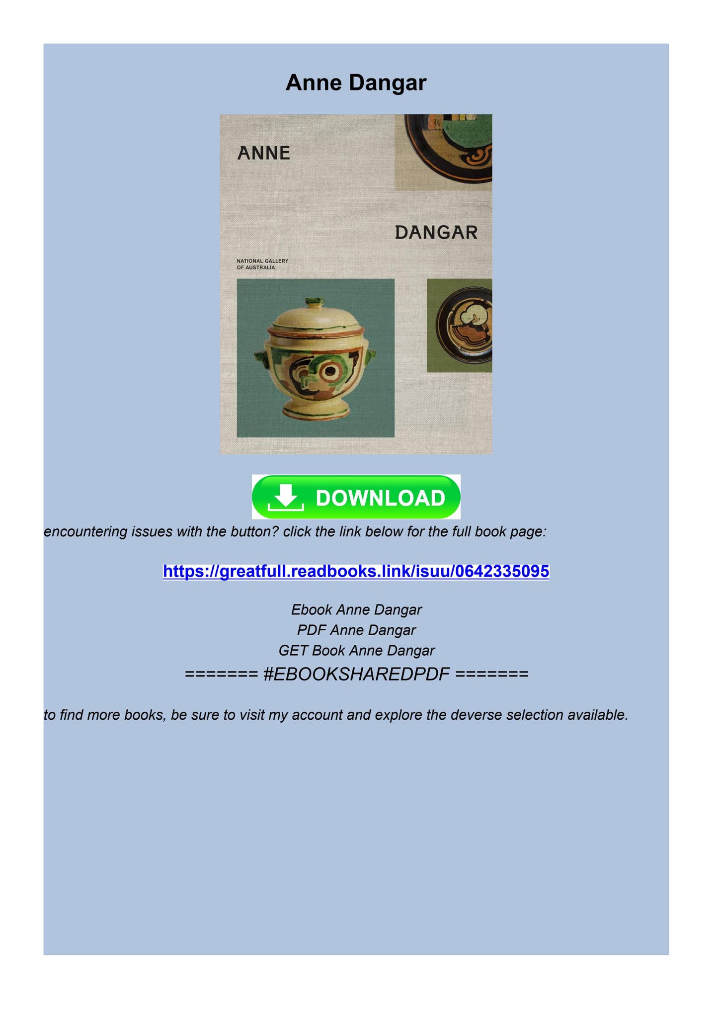 Download Anne Dangar by finleypollard - Issuu