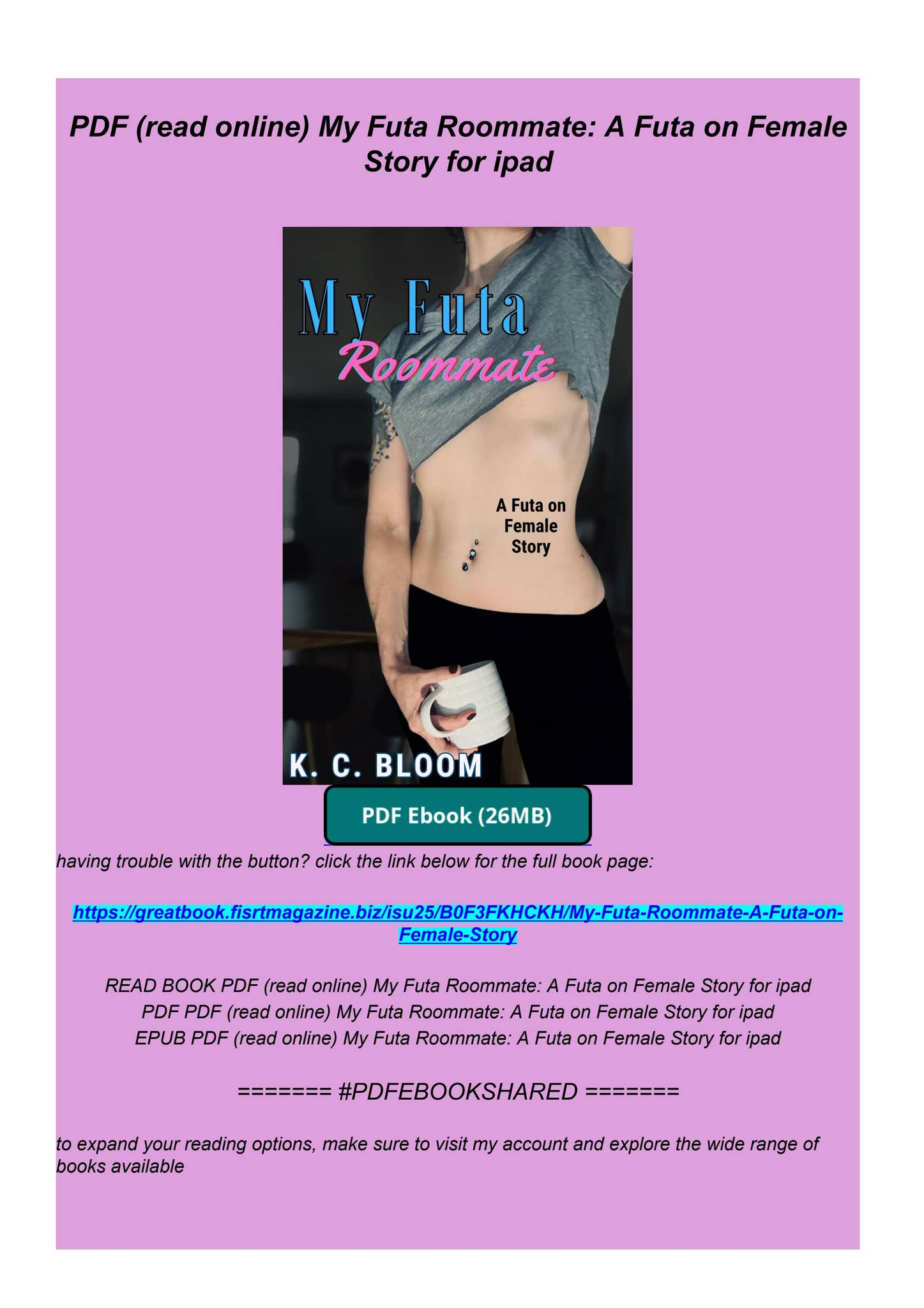 PDF (read online) My Futa Roommate: A Futa on Female Story for ipad by ...