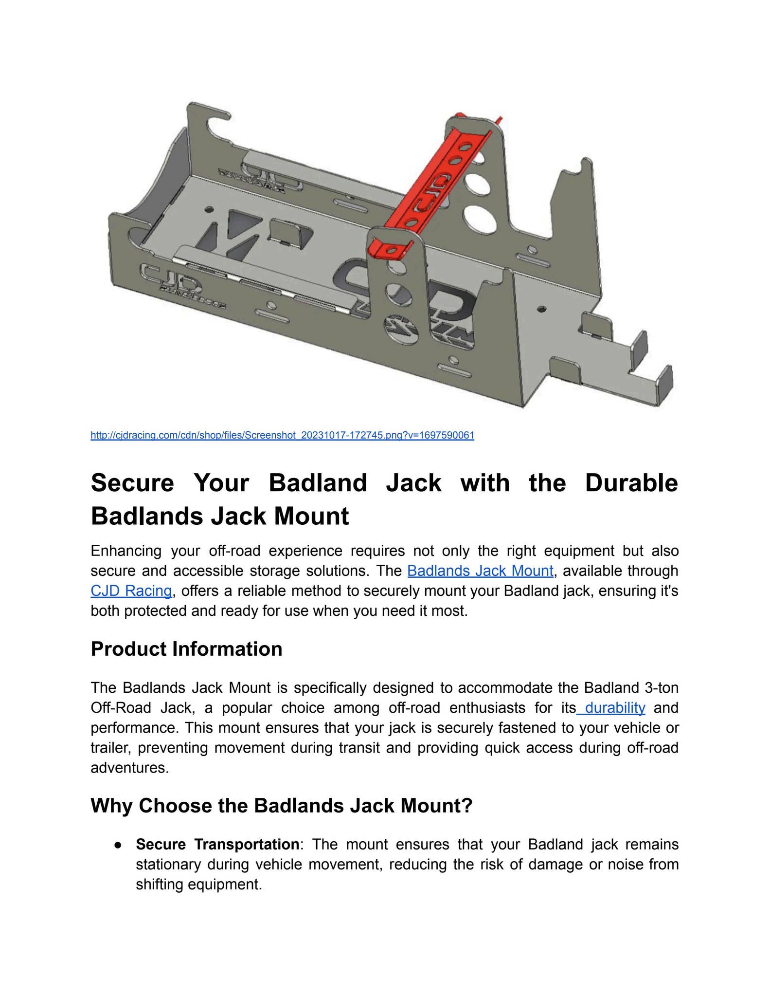 Secure Your Badland Jack with the Durable Badlands Jack Mount _ Blog ...
