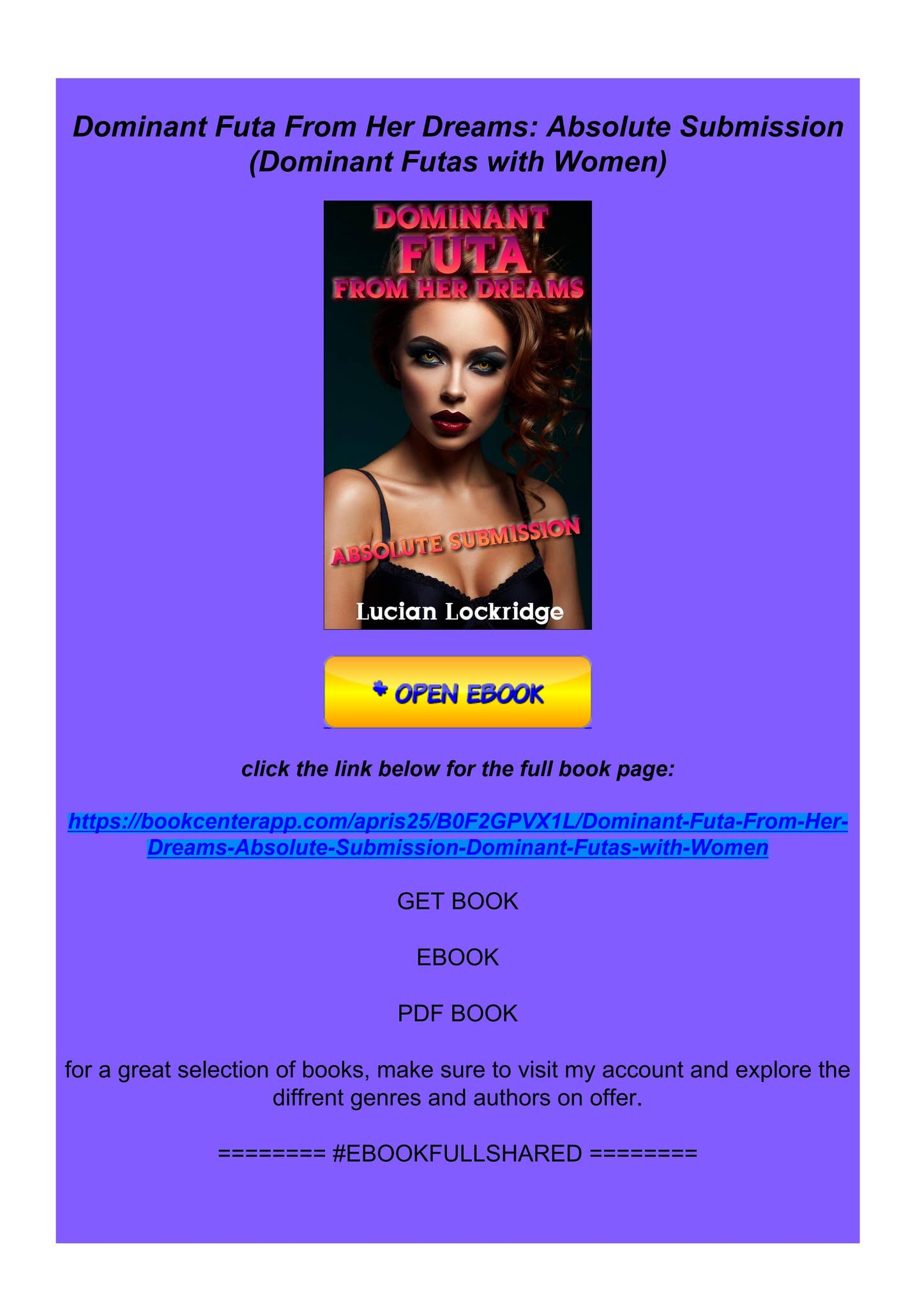 PDF Read Online Dominant Futa From Her Dreams: Absolute Submission (Do by gracereessa - Issuu