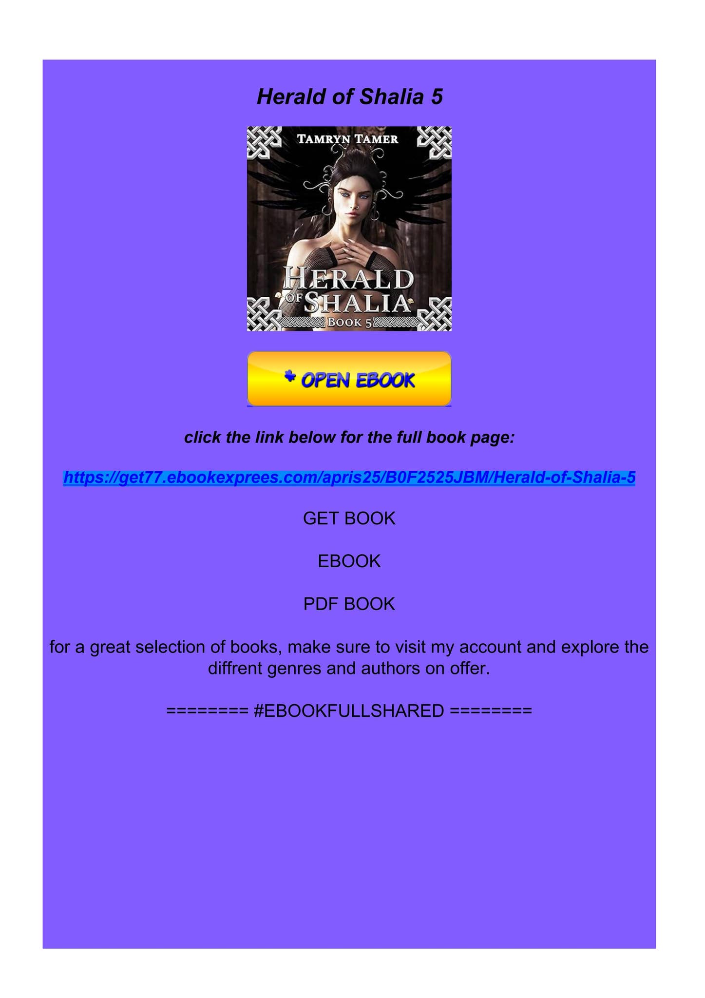 PDF FREE Herald of Shalia 5 by maisyjohnsonas - Issuu