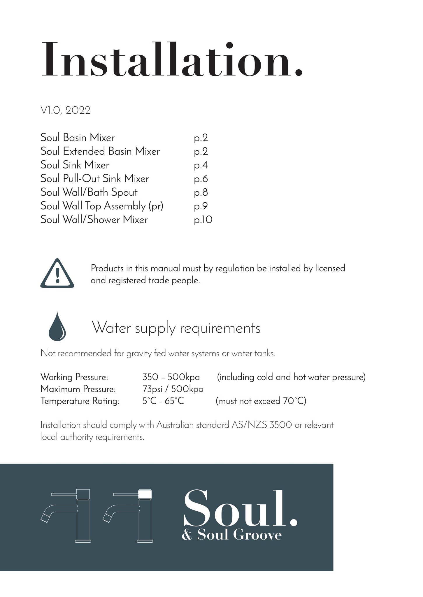 ADP Soul mixer Installation Guide by Tilemall - Issuu
