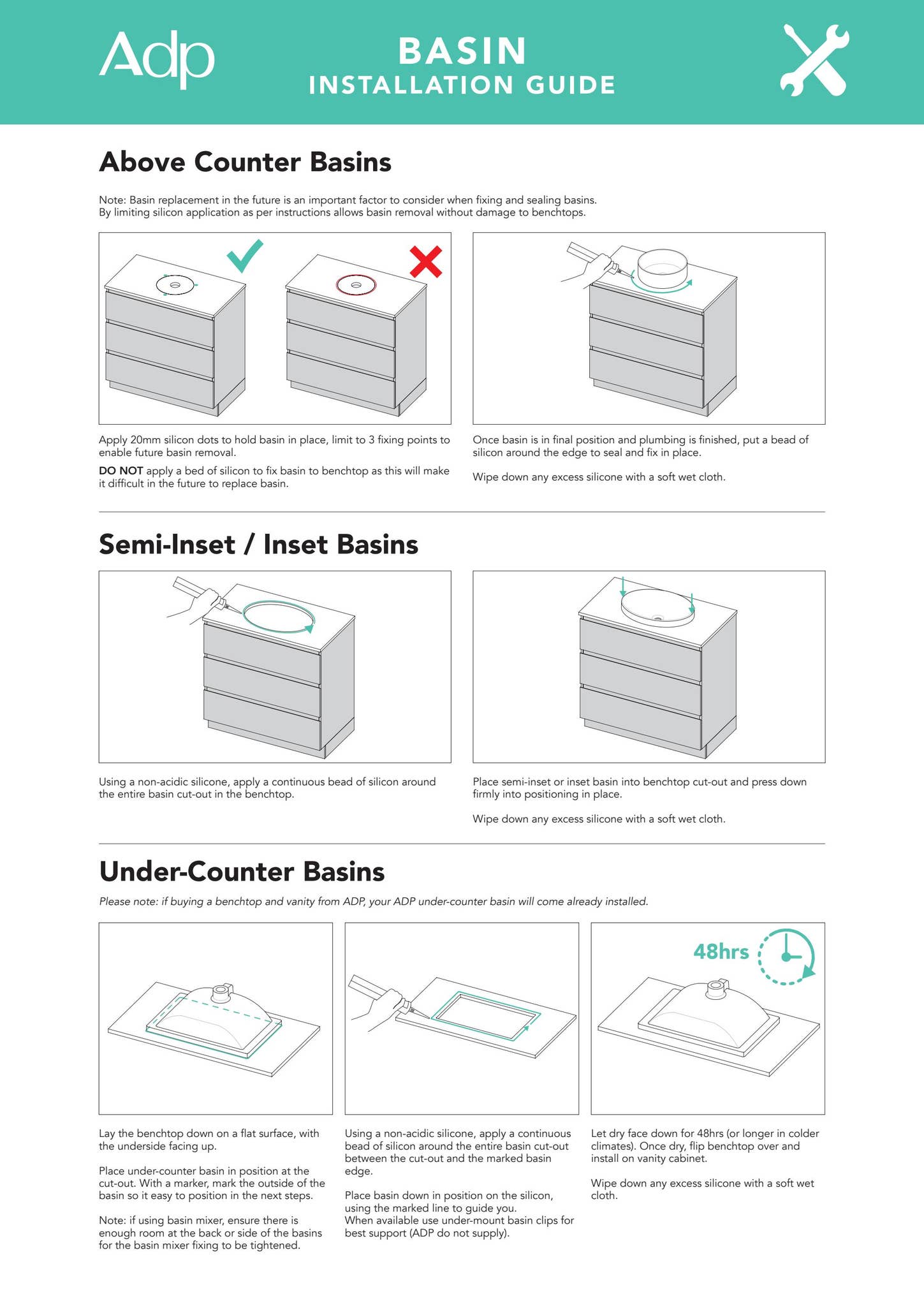 ADP basin Installation Guide by Tilemall - Issuu