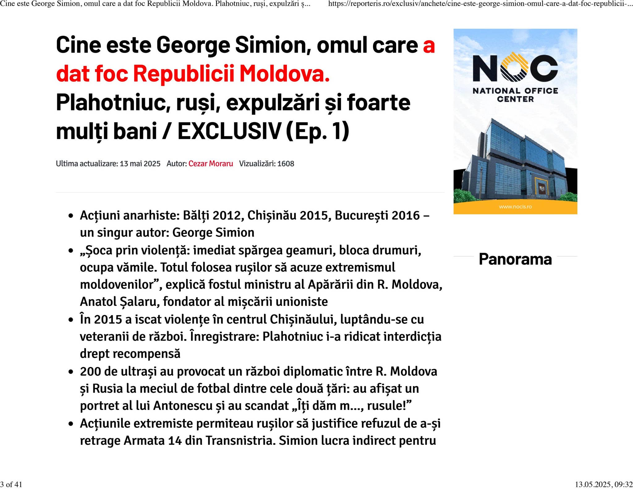 Cine este George Simion - Reporter de Iasi by Luiza Vasiliu - Issuu
