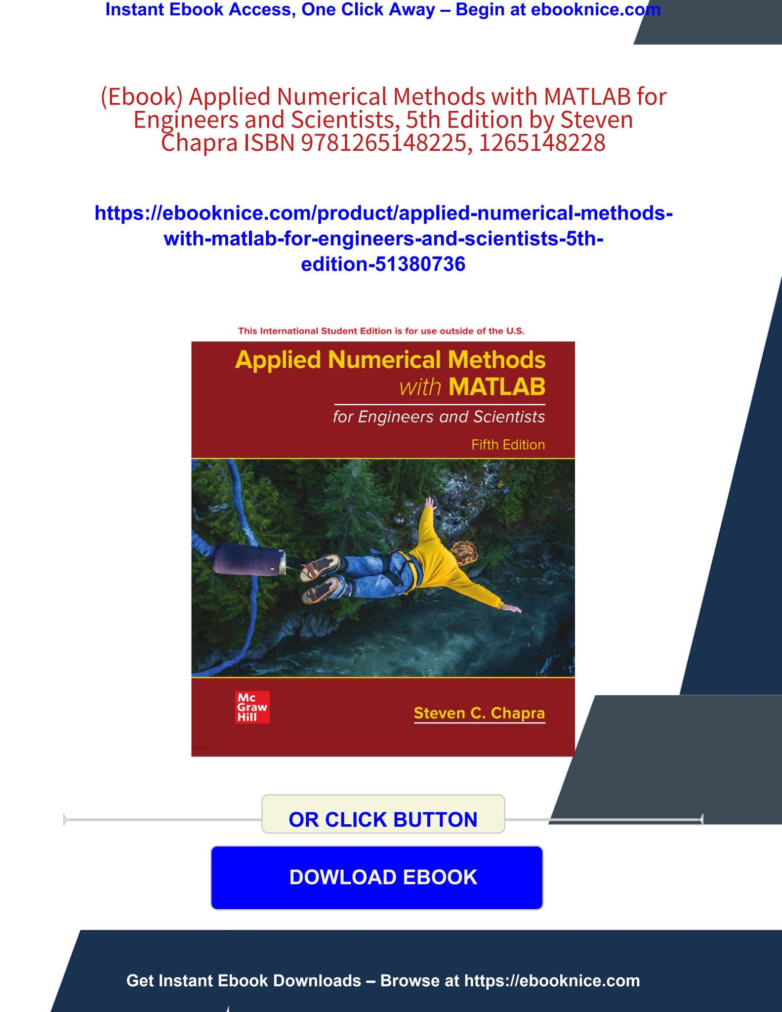 (ebook) applied numerical methods with matlab for engineers and scientists, 5th edition by ...