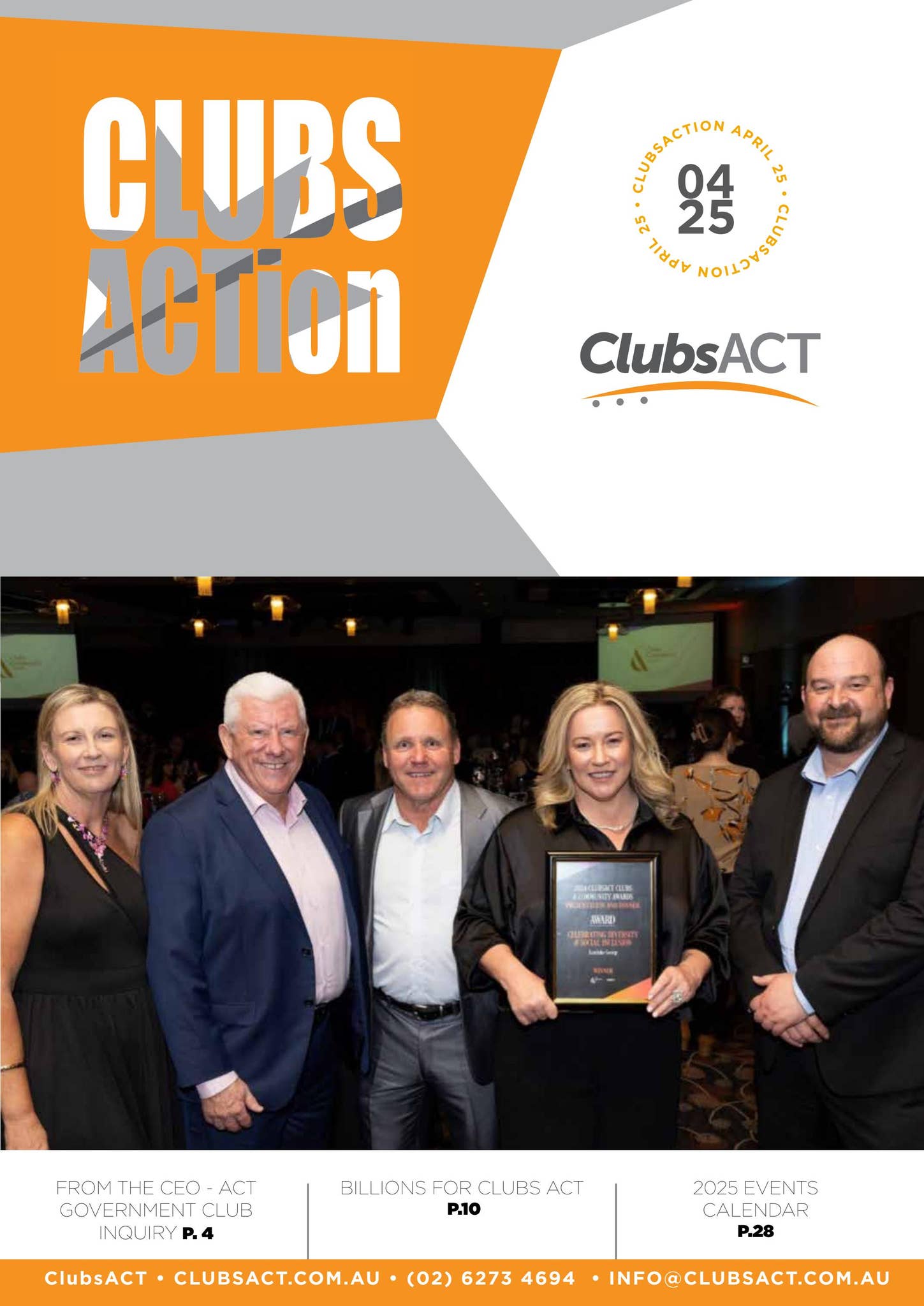 2025 April ClubsACTion Magazine by ClubsACT - Issuu