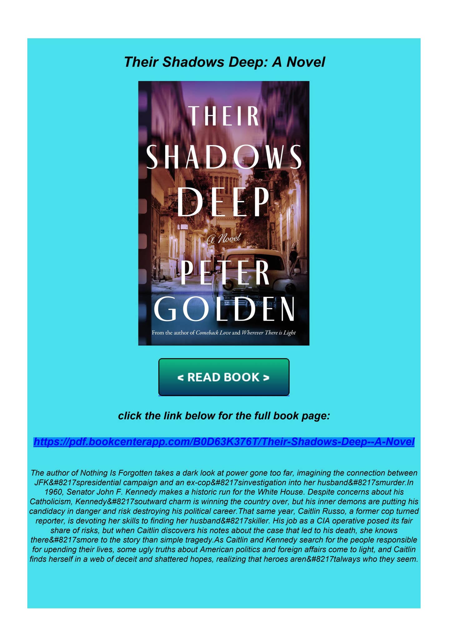 GEt PDF Their Shadows Deep: A Novel by mordechaibridebeck - Issuu