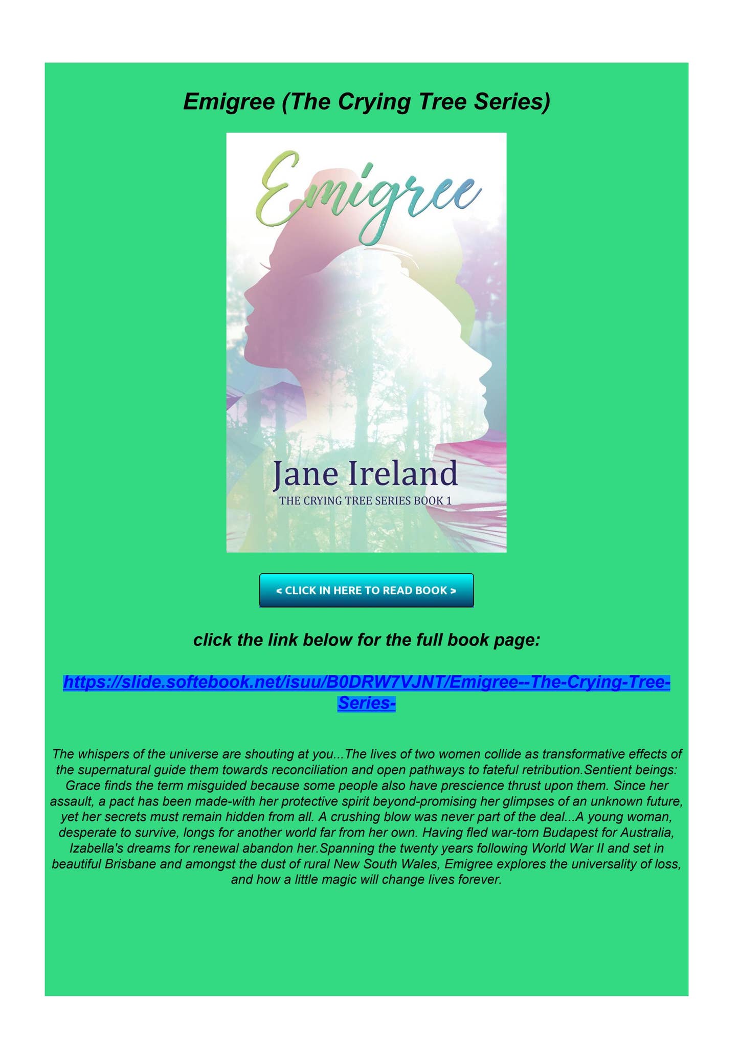 Ebook PDF Emigree (The Crying Tree Series) by aracelibridejarvis - Issuu