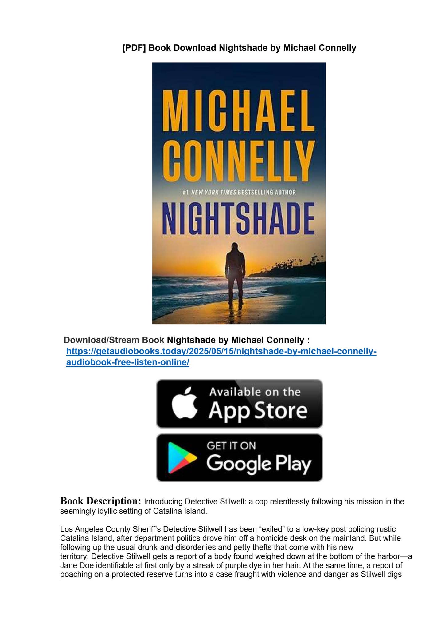 (PDF) Book Download Nightshade by Michael Connelly by Kate Blush - Issuu