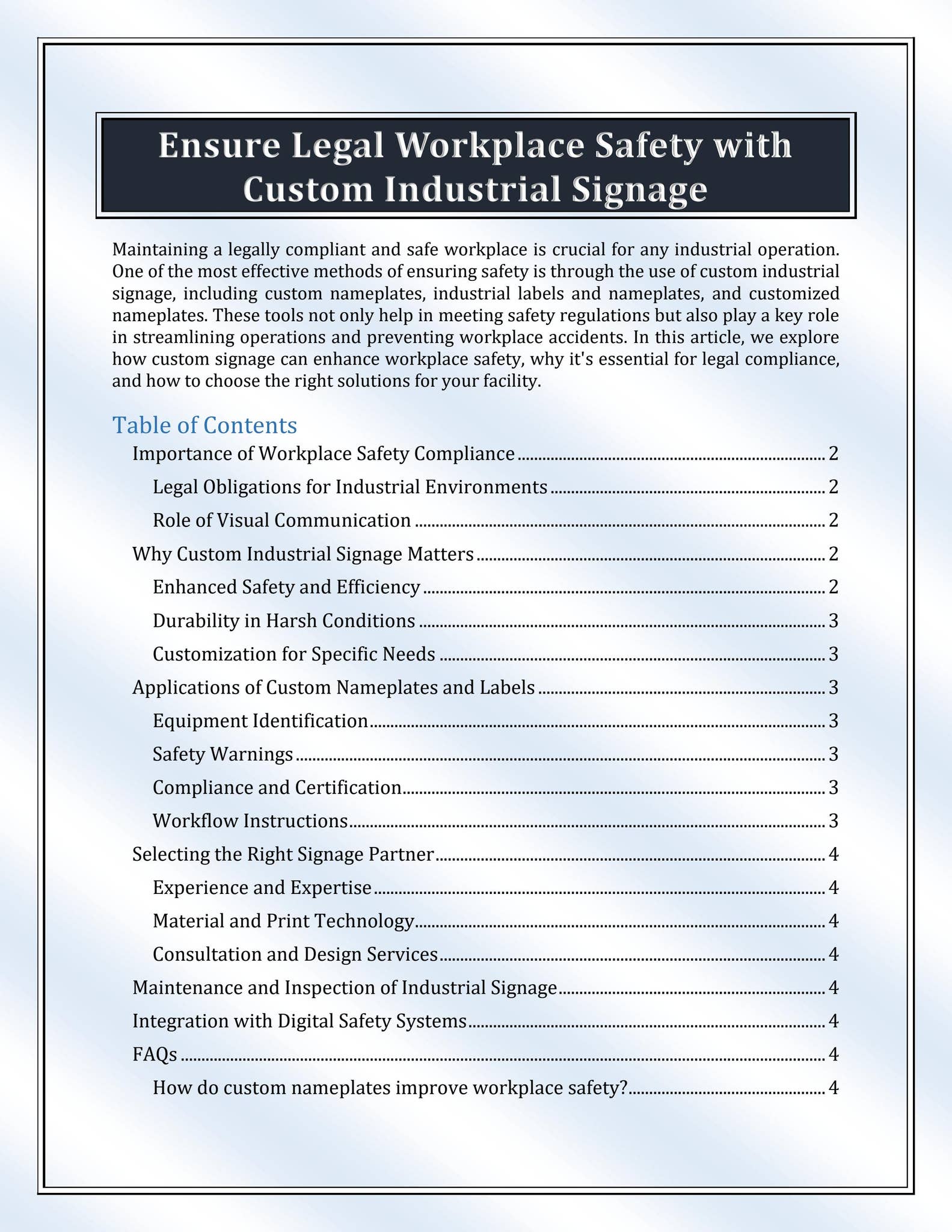 Custom Industrial Signage by Web Cures Digtal - Issuu