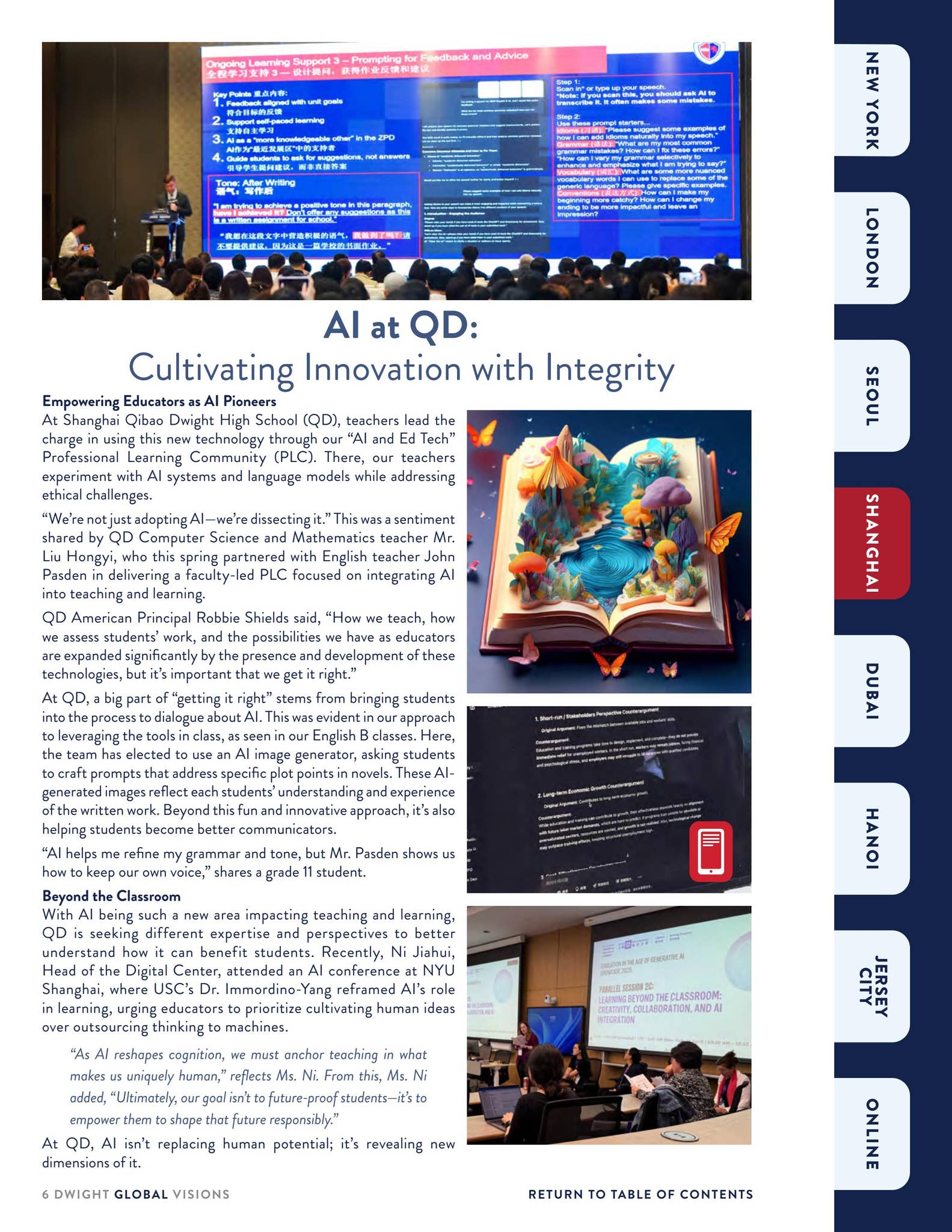 Dwight Global Visions Newsletter Spring 2025 by Dwight School - Issuu