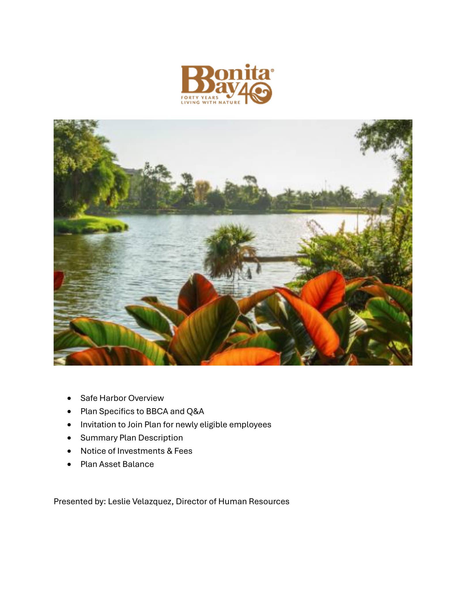 BBCA Safe Harbor Plan by bonitabayresid - Issuu