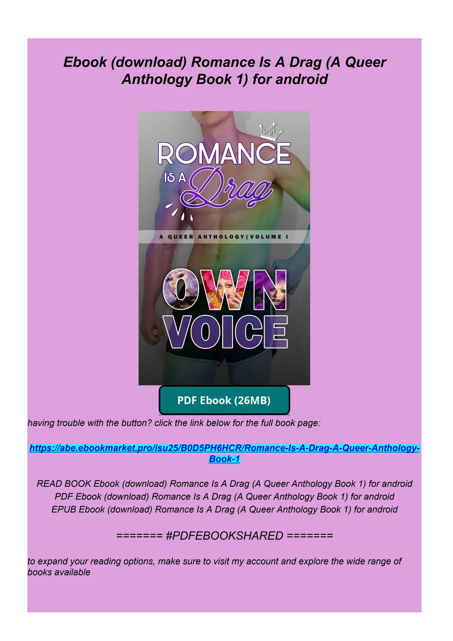 Romance-Is-A-Drag-A-Queer-Anthology-Book-1 by ximenataekdaniel - Issuu
