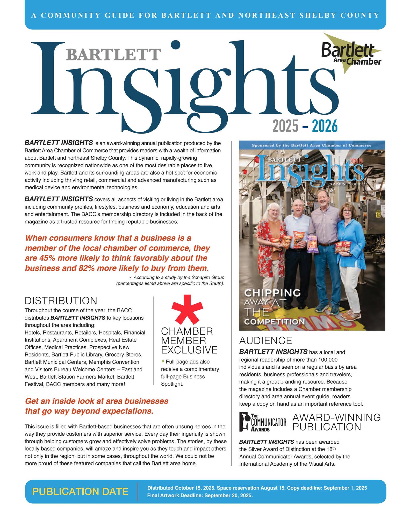 2025-26 Insight Magazine Rate Card by TheBartlettAreaChamberofCommerce ...