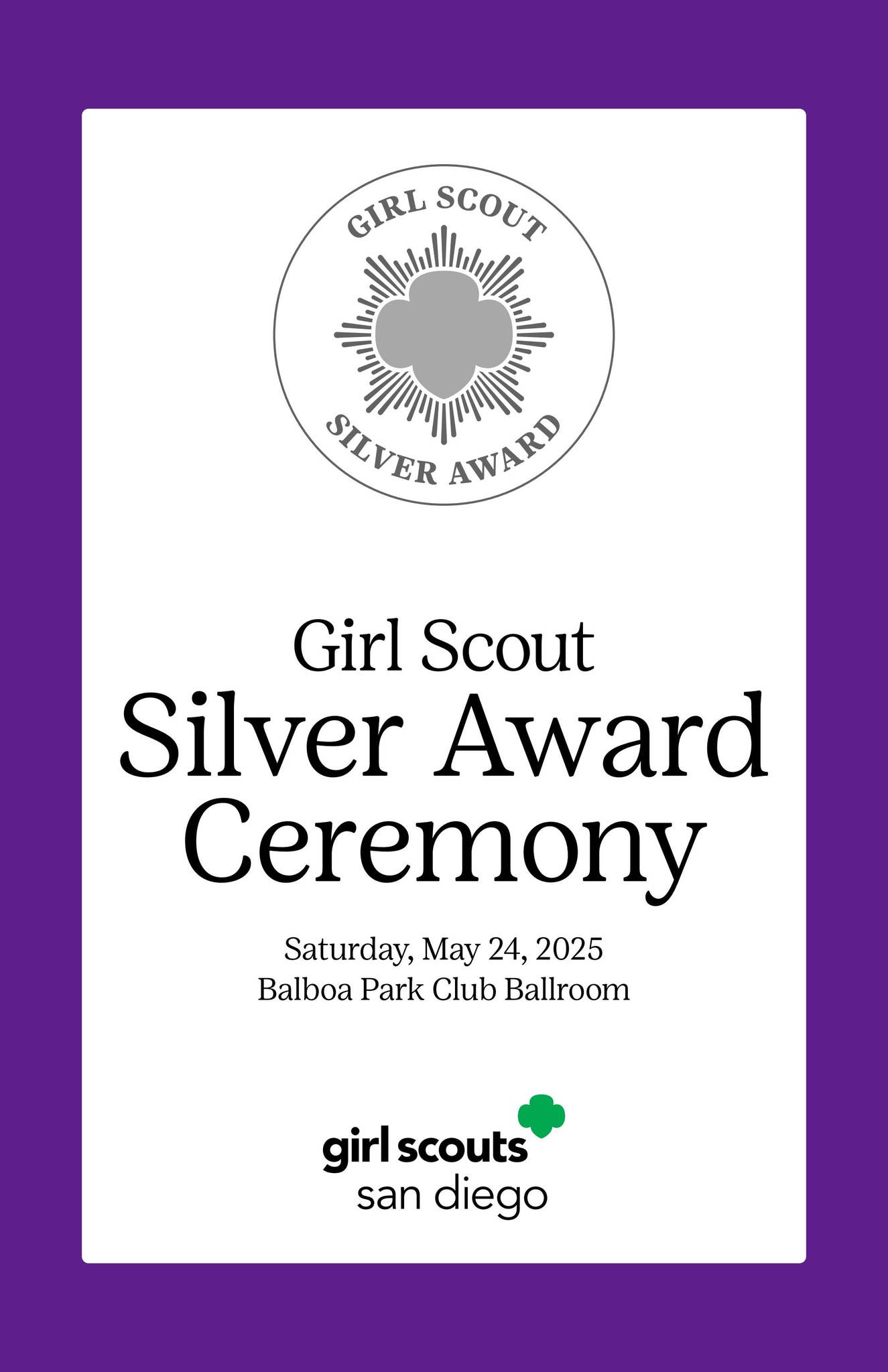 2025 Girl Scout Silver Award Ceremony Program by Girl Scouts San Diego ...