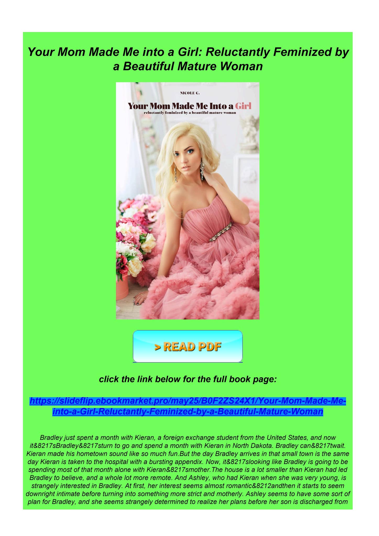 [PDF] READ Free Your Mom Made Me into a Girl: Reluctantly Feminized by ...
