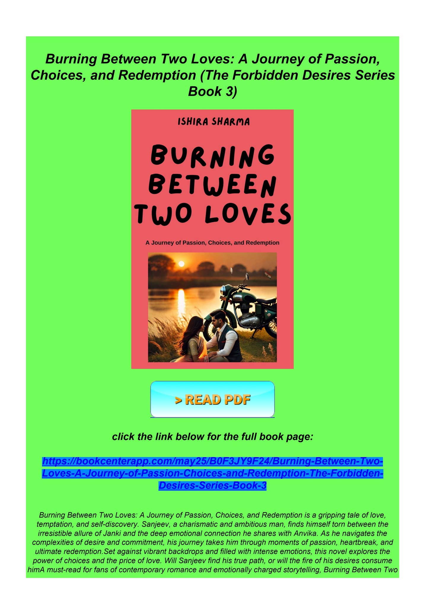 READ Burning Between Two Loves: A Journey of Passion, Choices, and Red by lilyanabullocka - Issuu