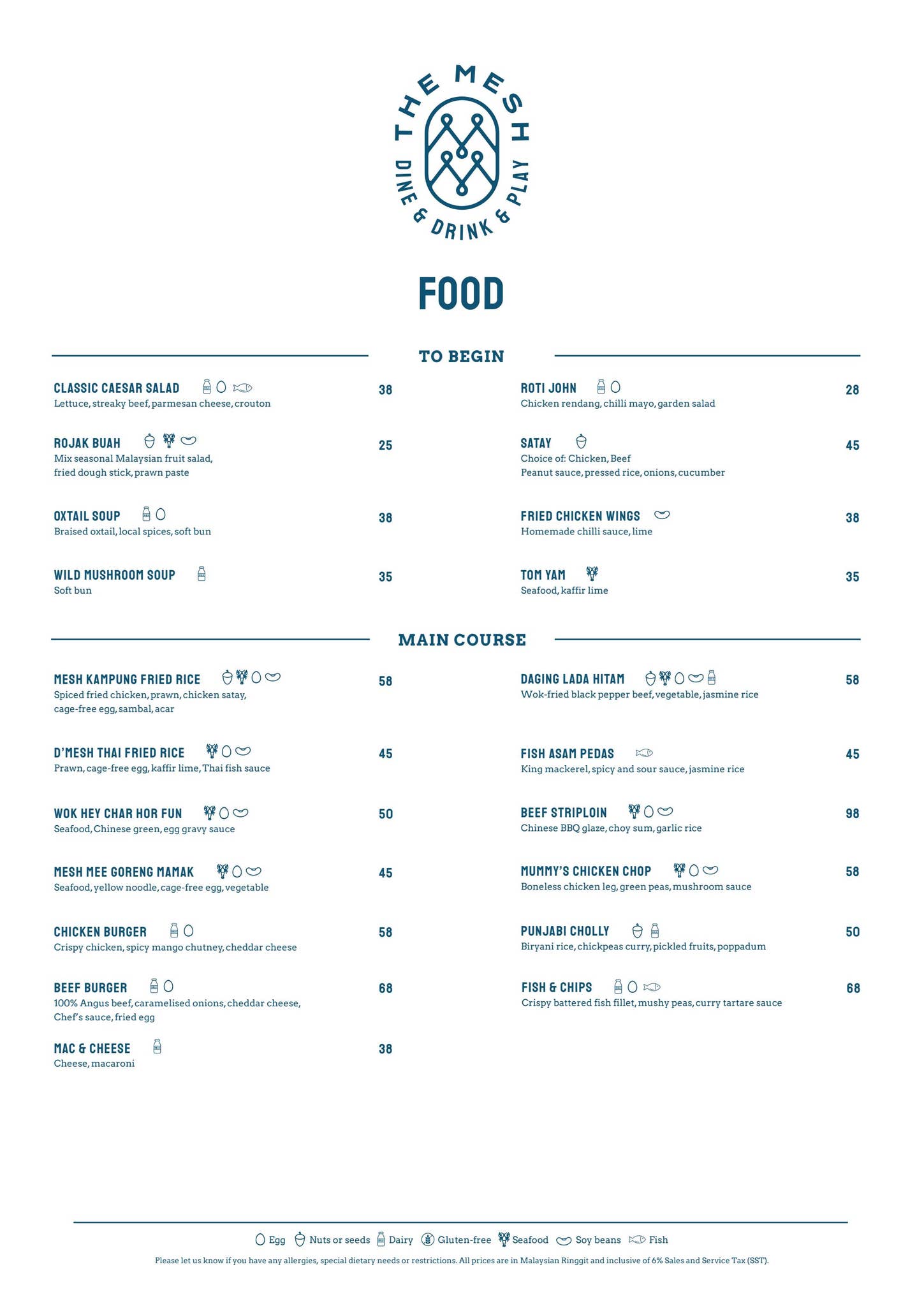 Menu: The Mesh by Four Points by Sheraton Kuala Lumpur, City Centre - Issuu