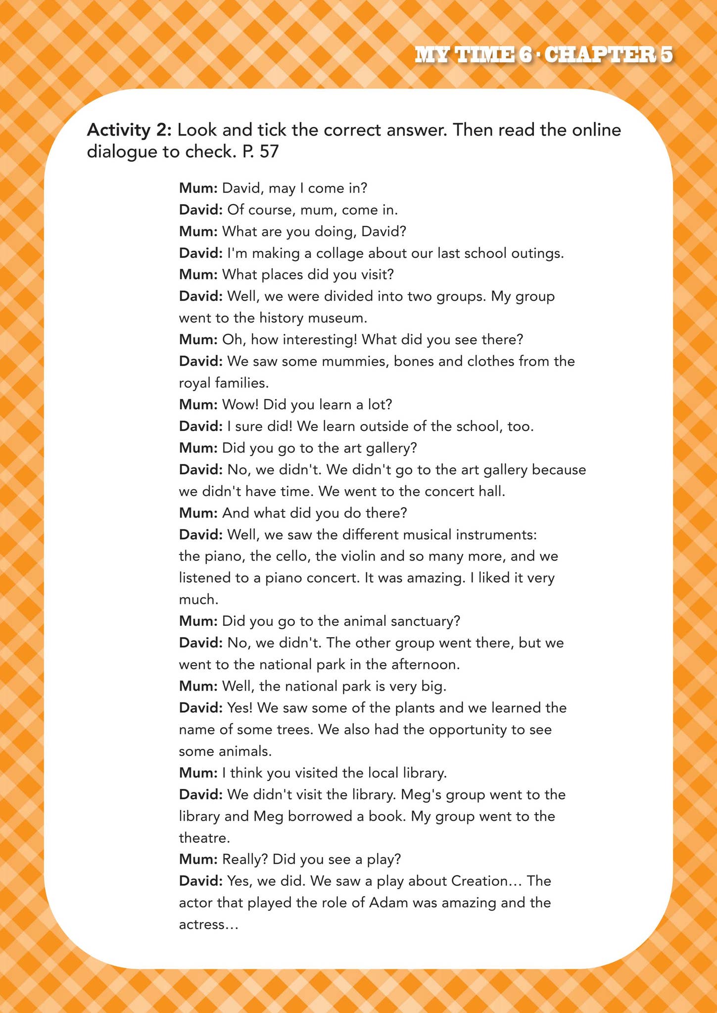Opening dialogue 5 - My Time 6 by Editorial ACES - Issuu