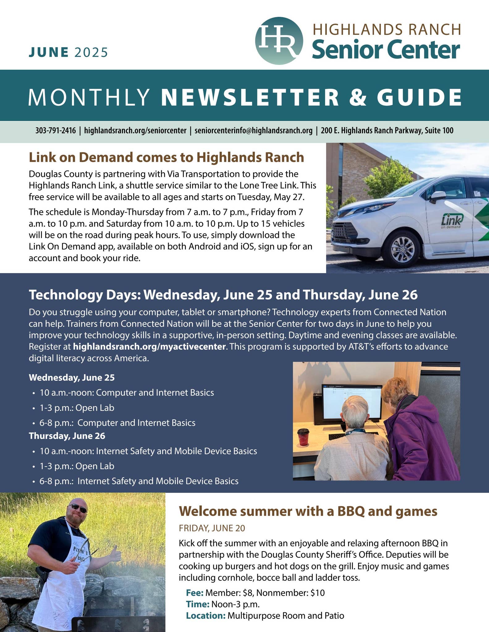 Senior Center Newsletter June 2025 by Highlands Ranch Metro District ...