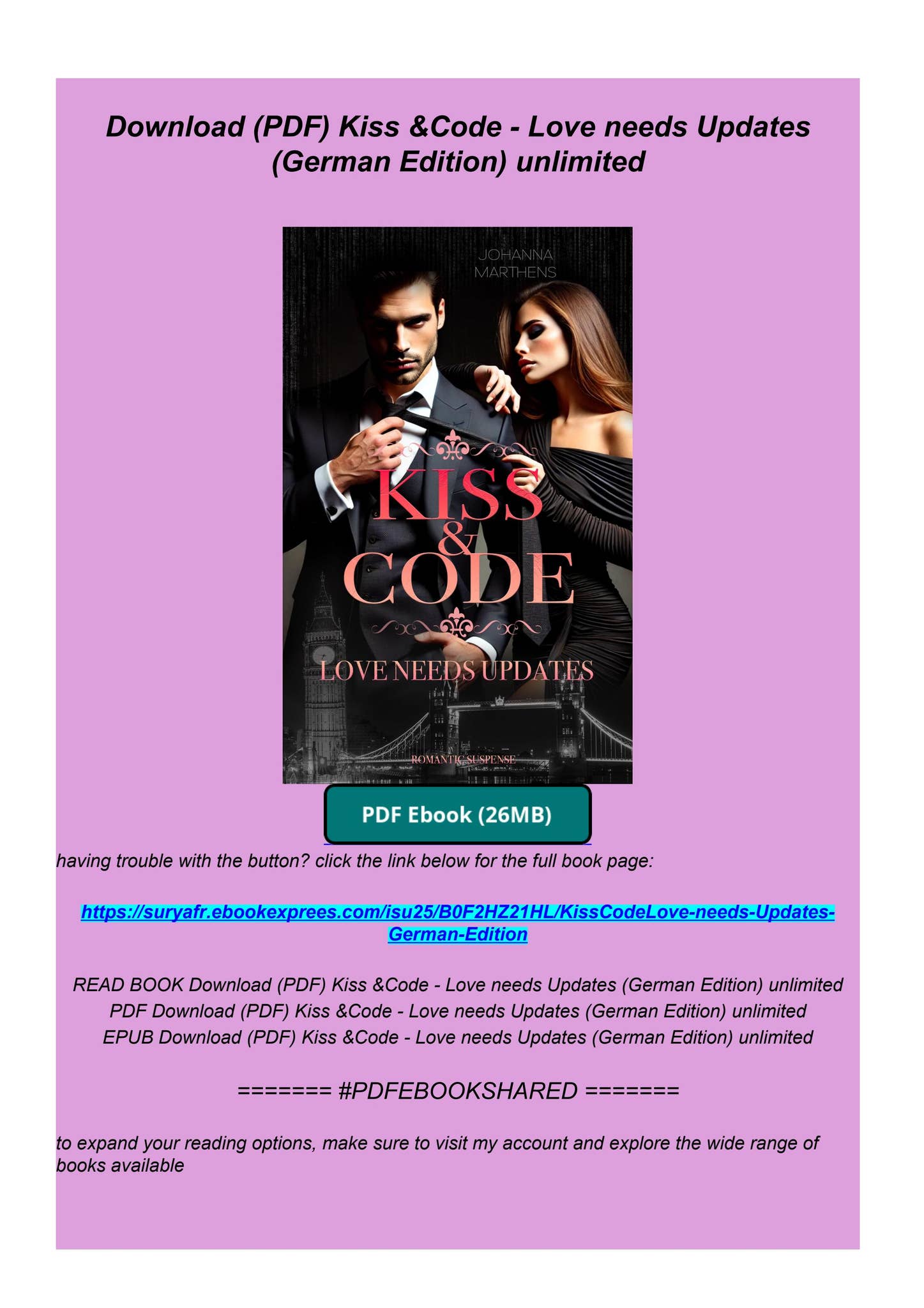 Download (PDF) Kiss & Code - Love needs Updates (German Edition ...