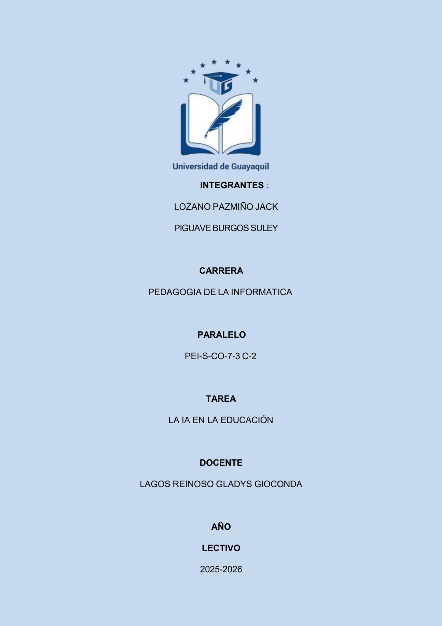Deber diseño IA en la educación by Jack Lozano - Issuu