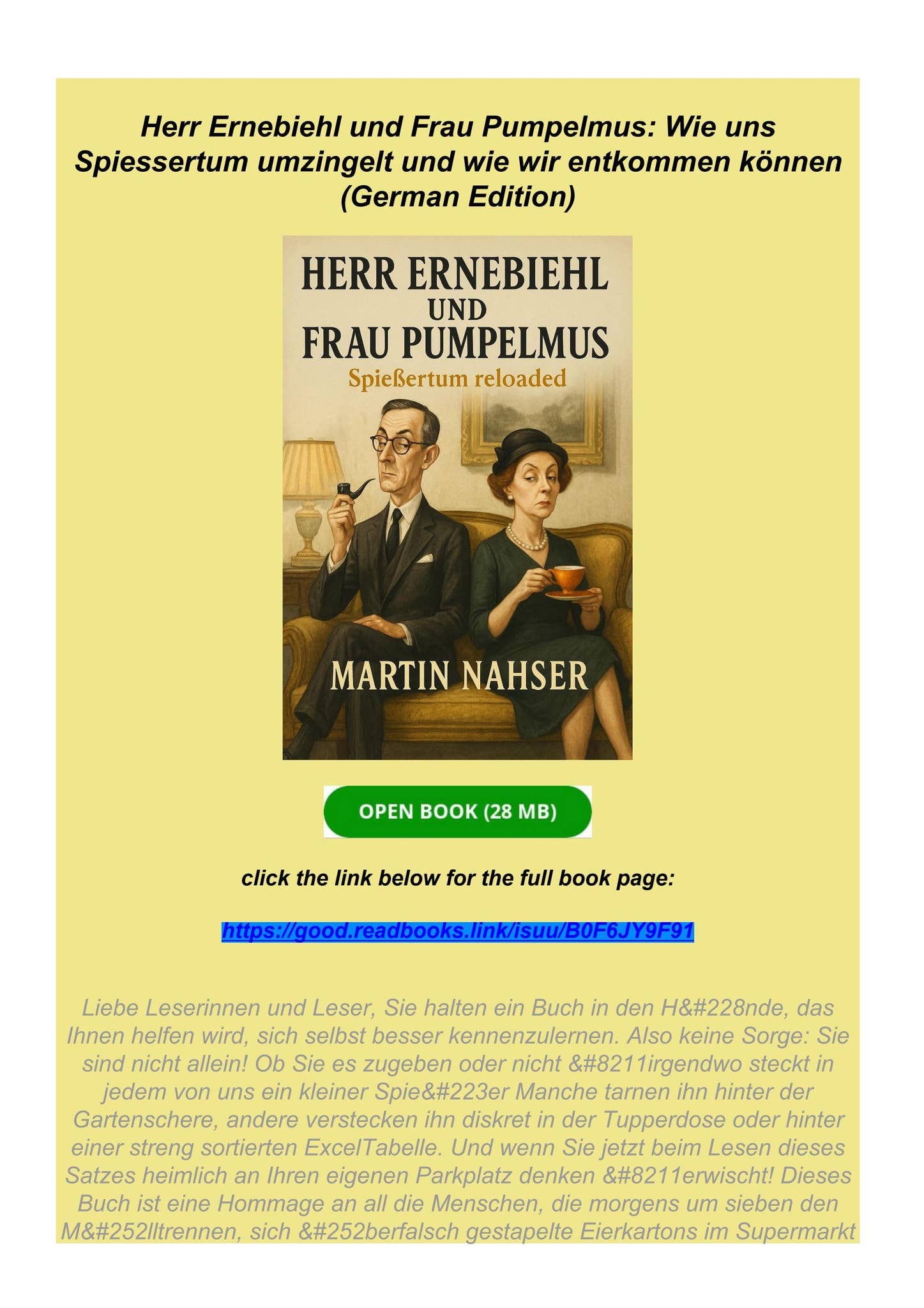 Herr-Ernebiehl-und-Frau-Pumpelmus-Wie-uns-Spiessertum-umzingelt-und-wie ...