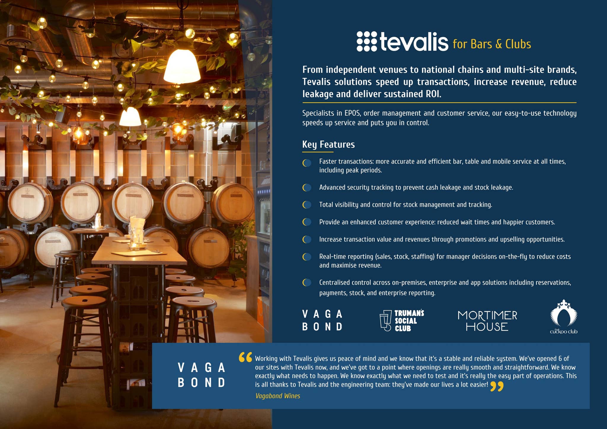 Tevalis Bars & Clubs Brochure 2025 by Tevalis - Issuu