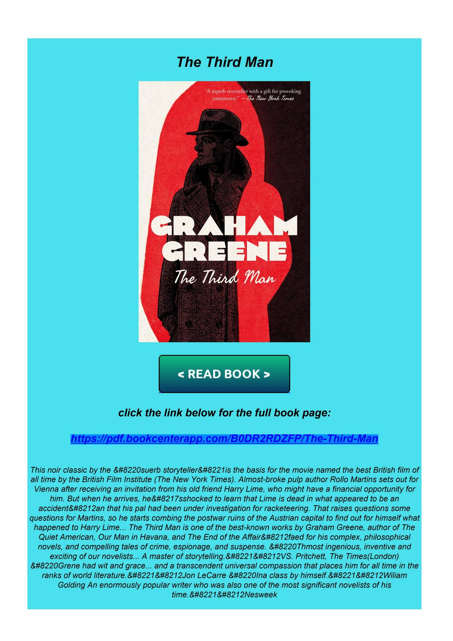 PDF Read The Third Man by leilanibridevillanueva - Issuu