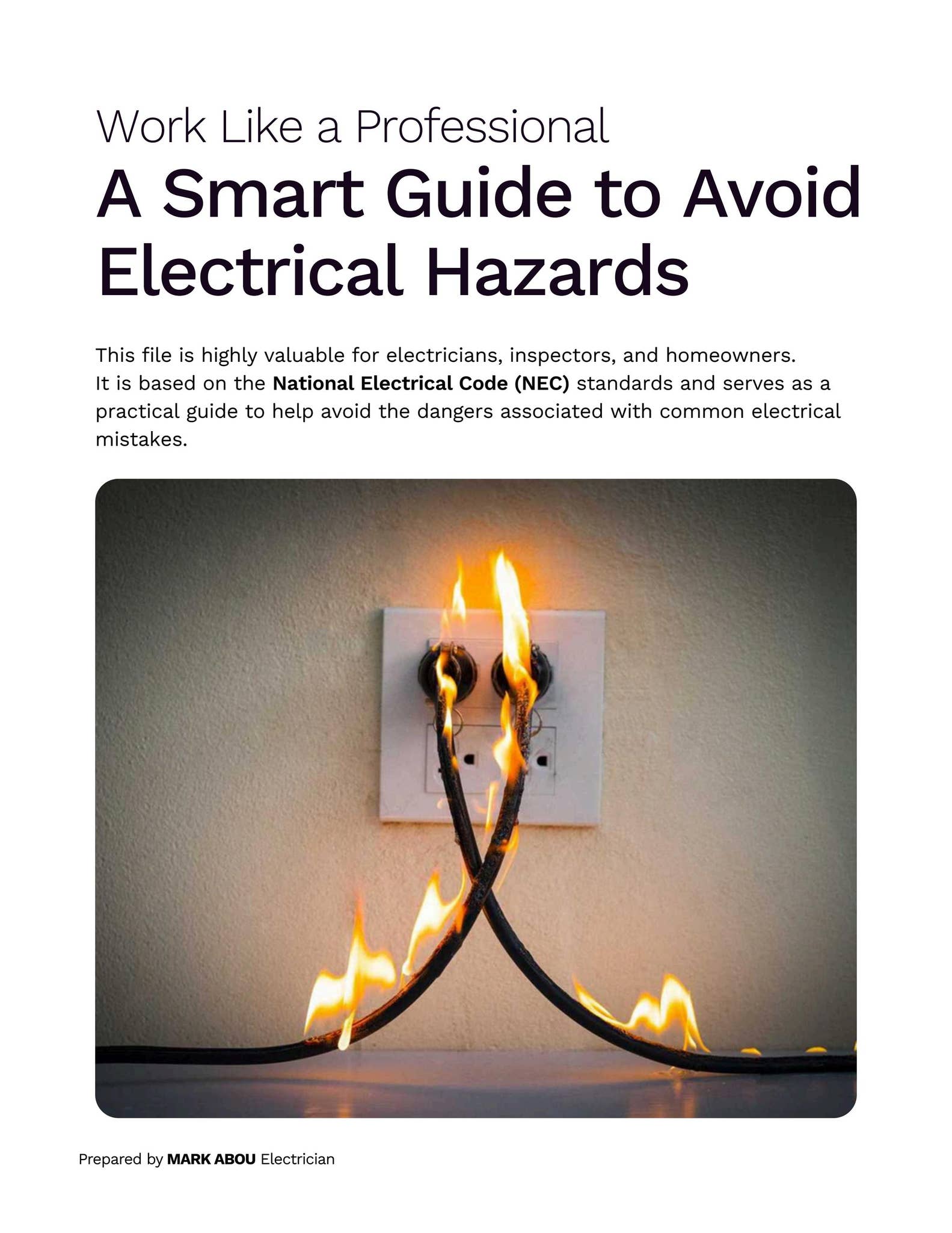 A Smart Guide to Avoid Electrical Hazards by Mark Abou - Issuu