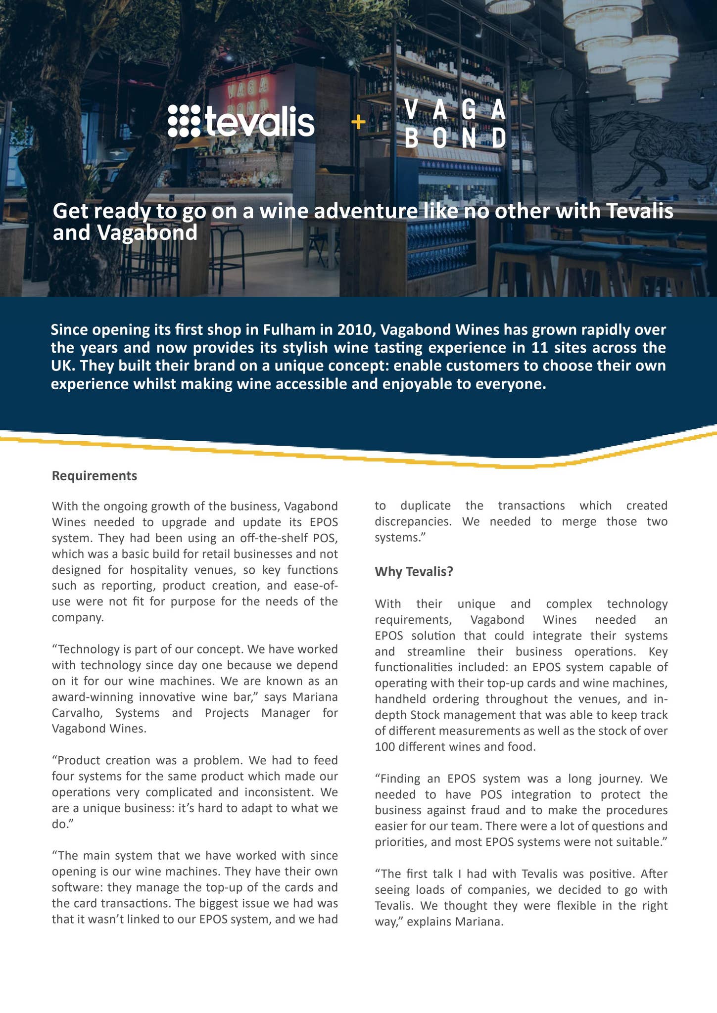 Vagabond Wines Case Study by Tevalis - Issuu