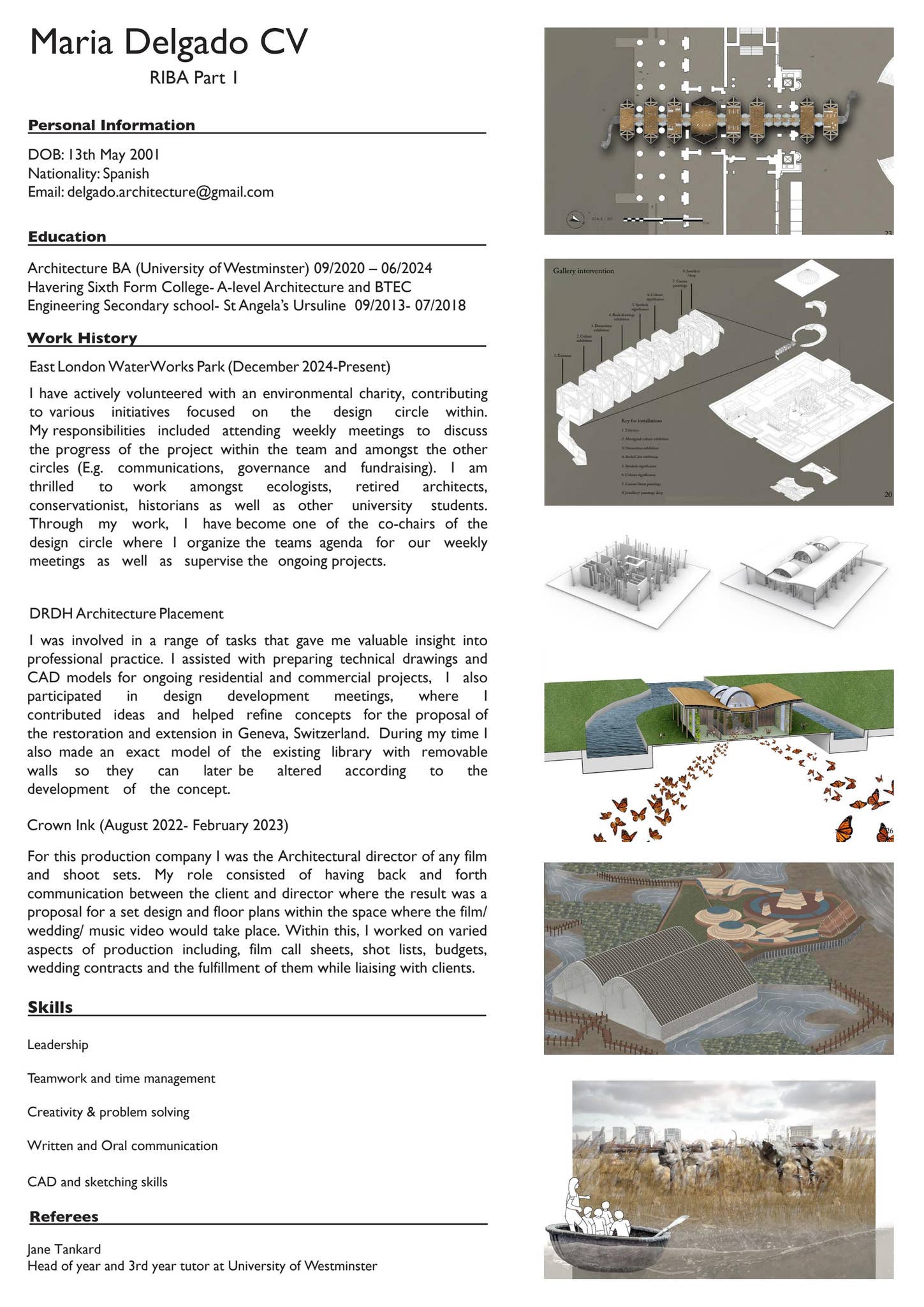 Maria Delgado CV by Delgado.architecture - Issuu