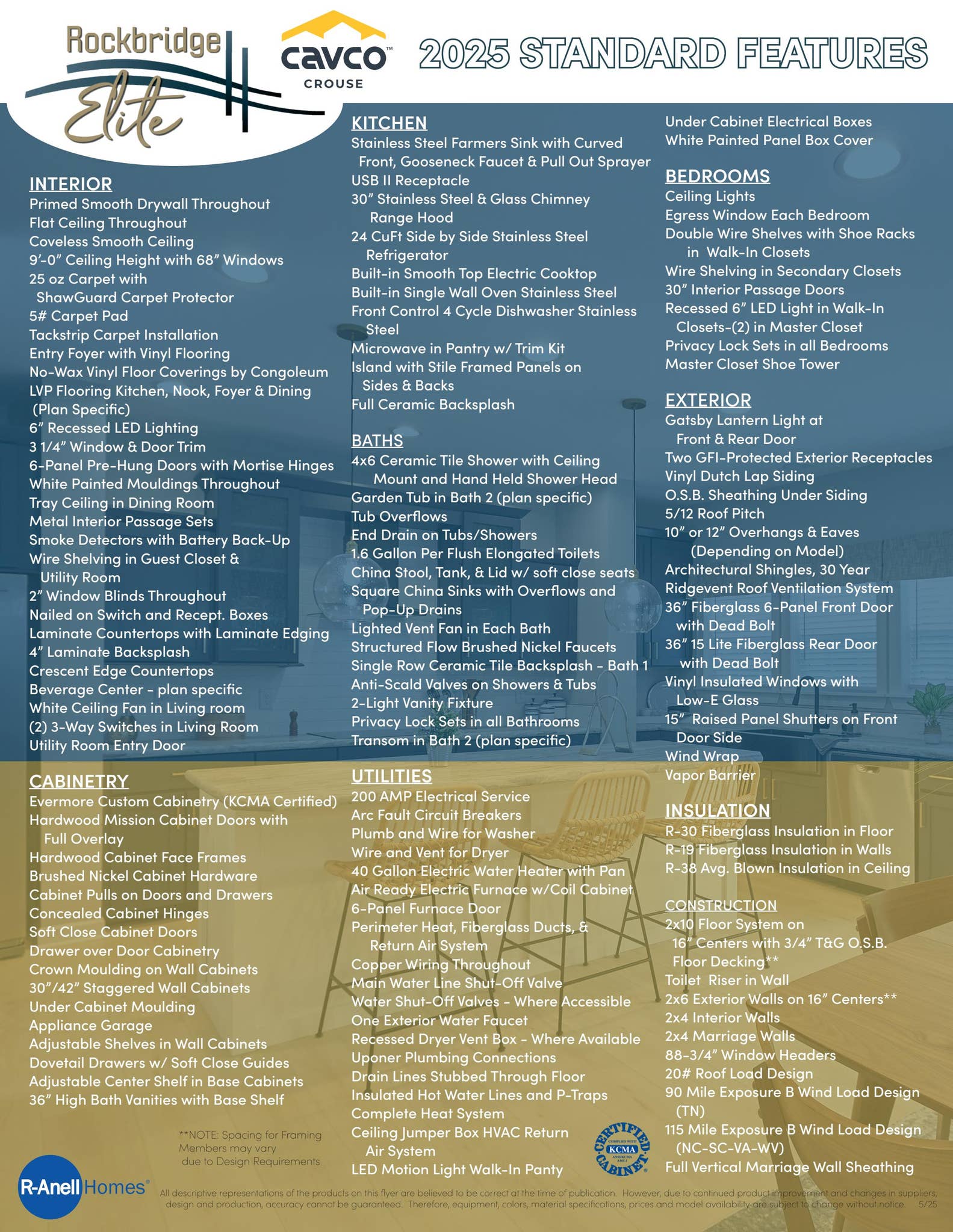 Standard Feature | Rockbridge Elite by Commodore Homes, LLC - Issuu