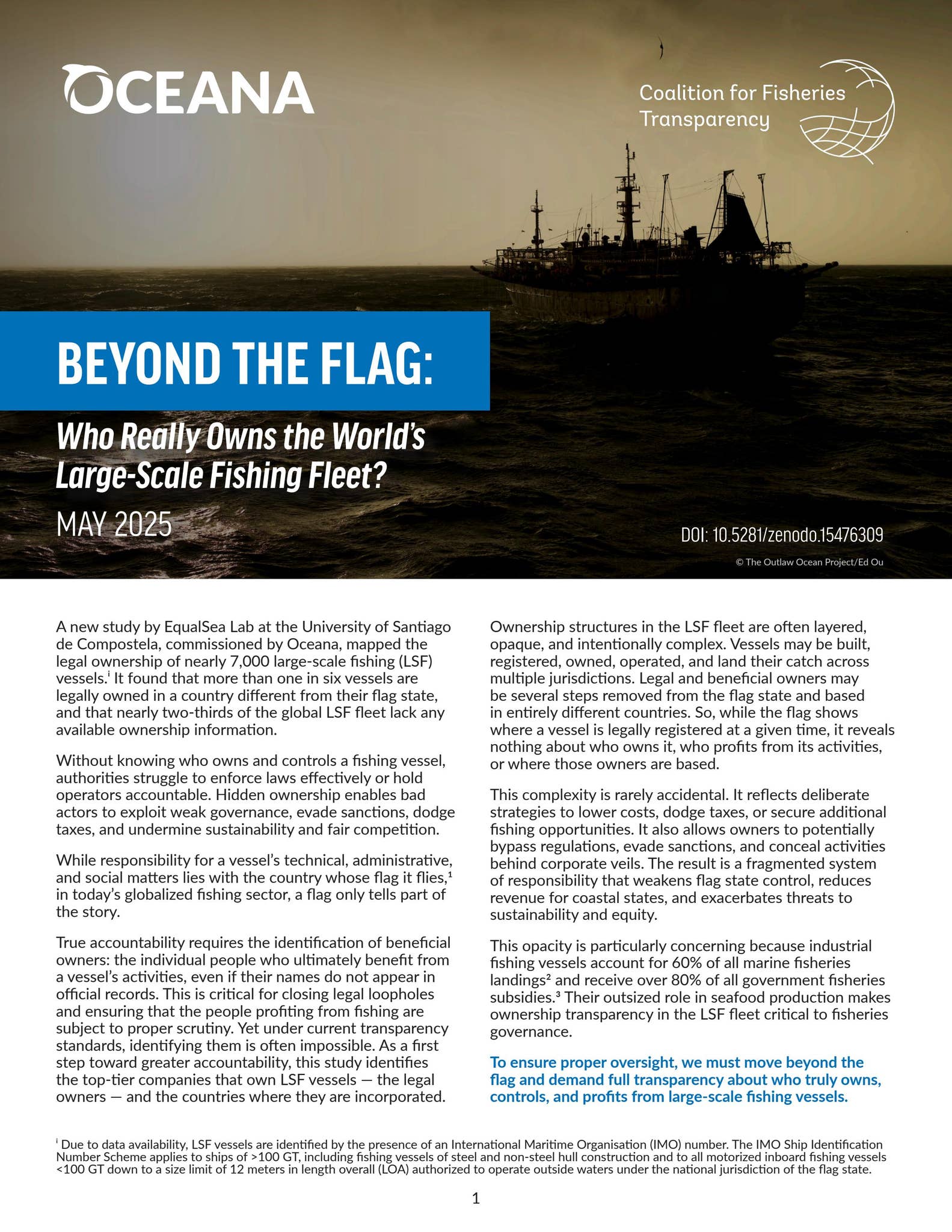 Beyond the Flag: Who really owns the world's large-scale fishing fleet ...