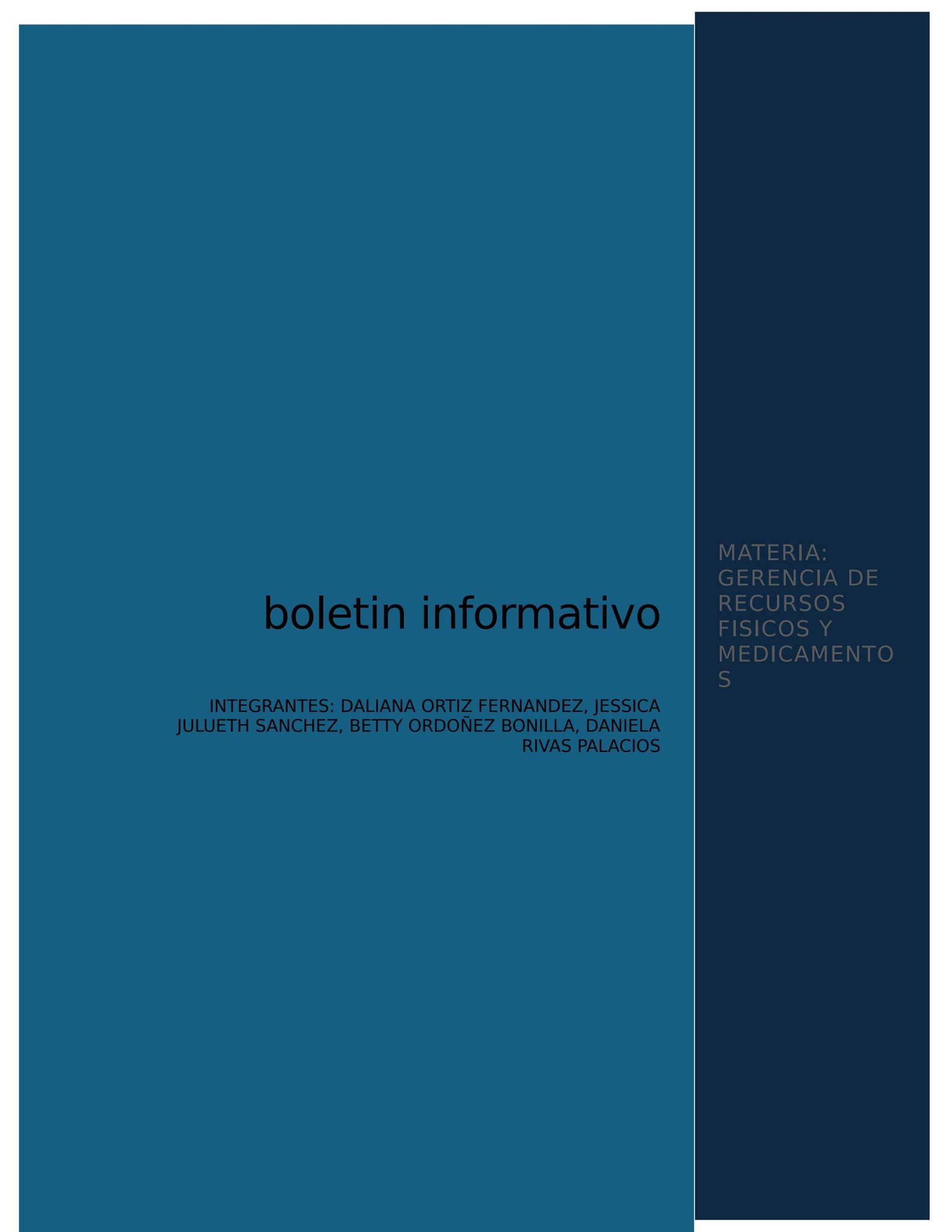 boletín informativo by Bety Ordoñez - Issuu