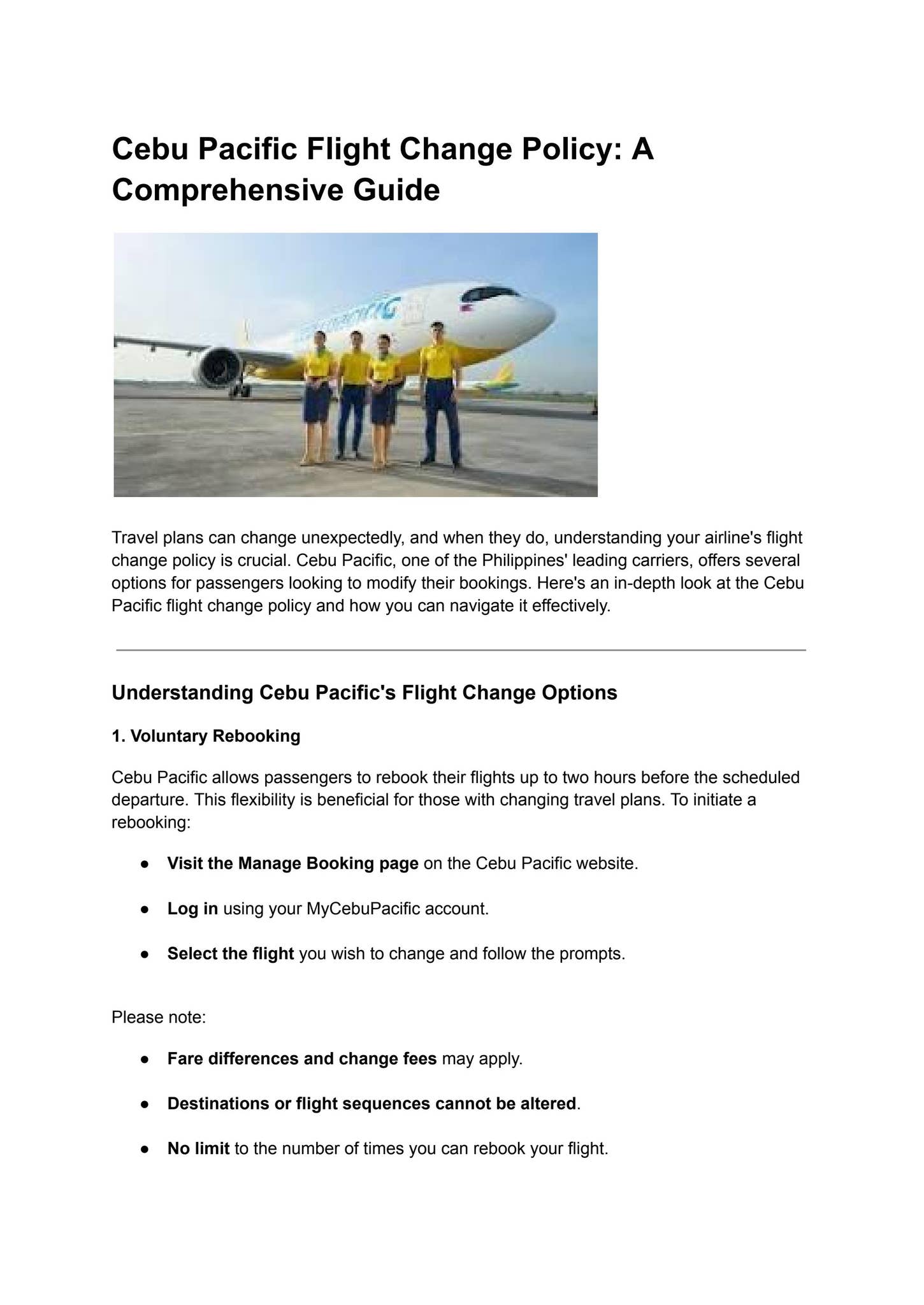 Cebu Pacific Flight Change Policy: A Comprehensive Guide by cebupac - Issuu