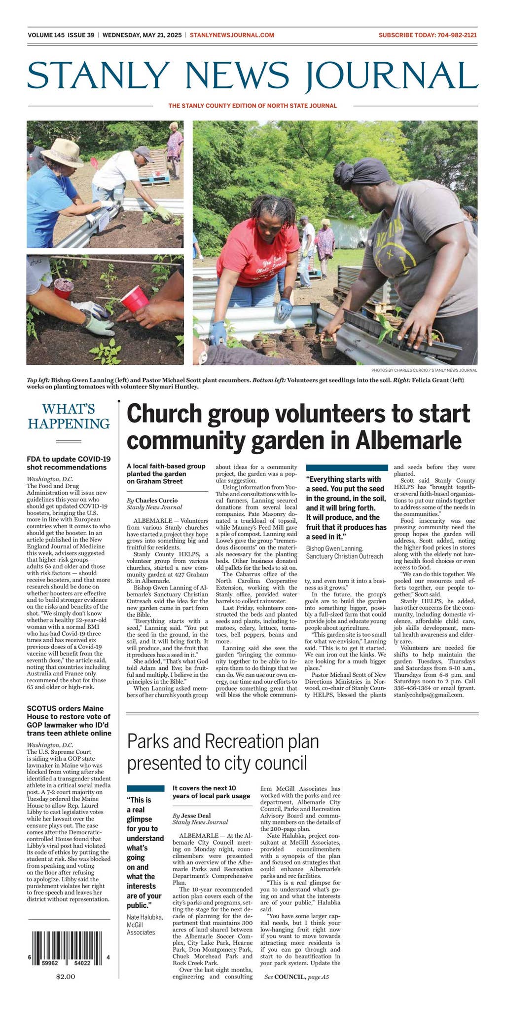 Stanly News Journal Vol. 145, Issue 39 by North State Journal - Issuu