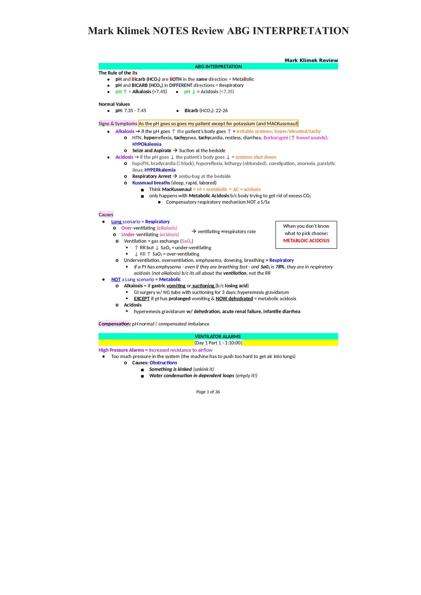 ABG INTERPRETATION Mark Klimek NOTES Review by Highpublications - Issuu