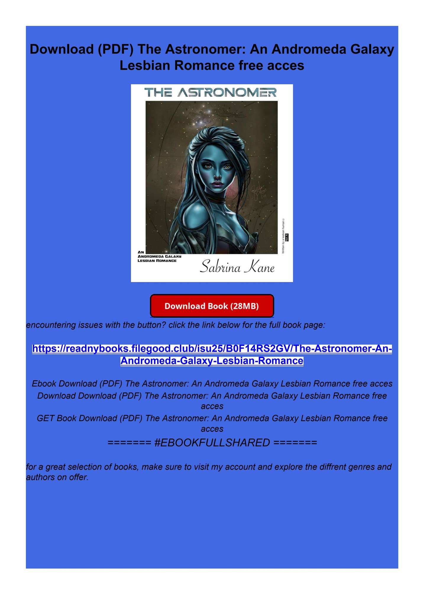 Download (PDF) The Astronomer: An Andromeda Galaxy Lesbian Romance free ...