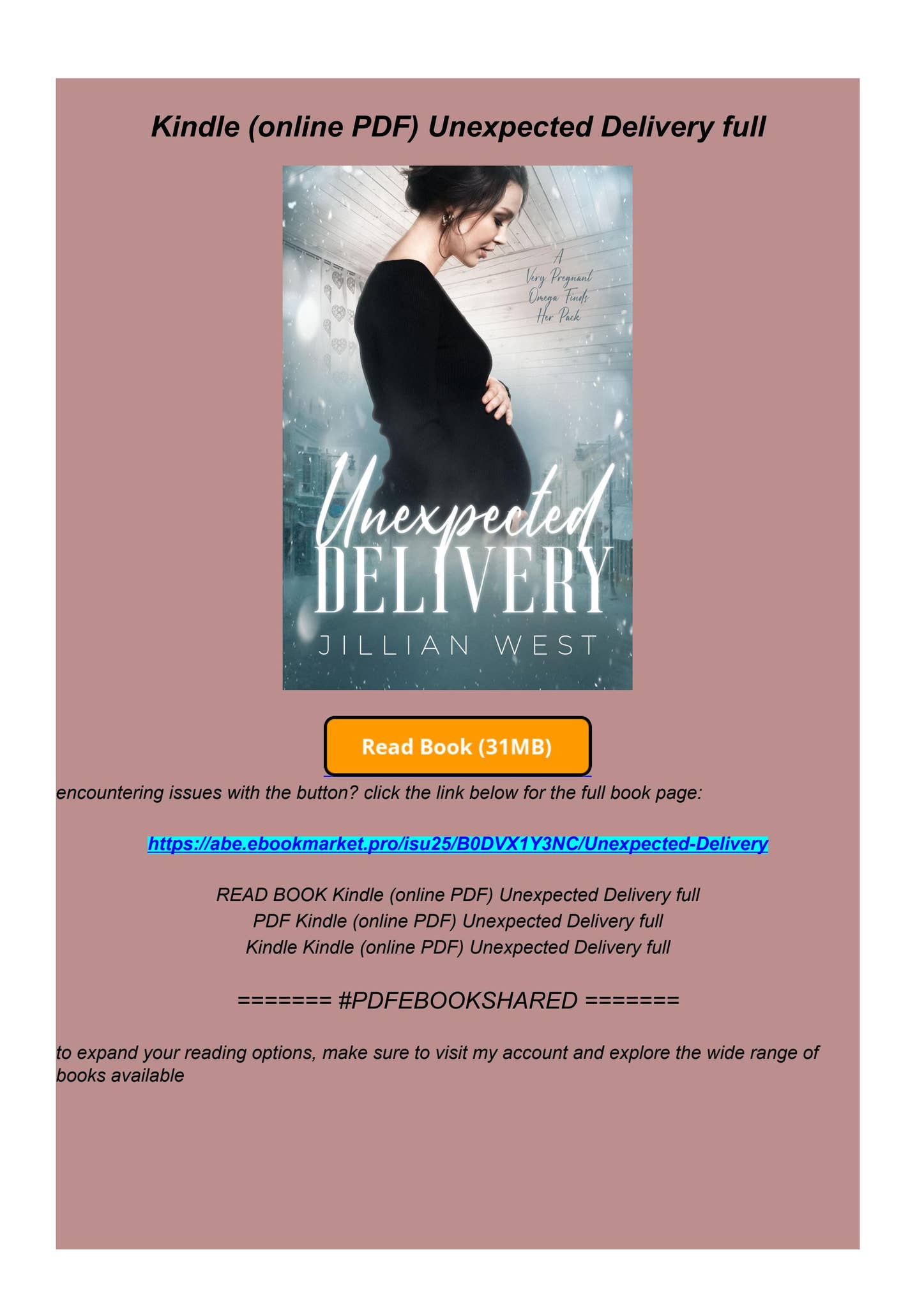 Kindle (online PDF) Unexpected Delivery full by zachariahtaeksimon - Issuu