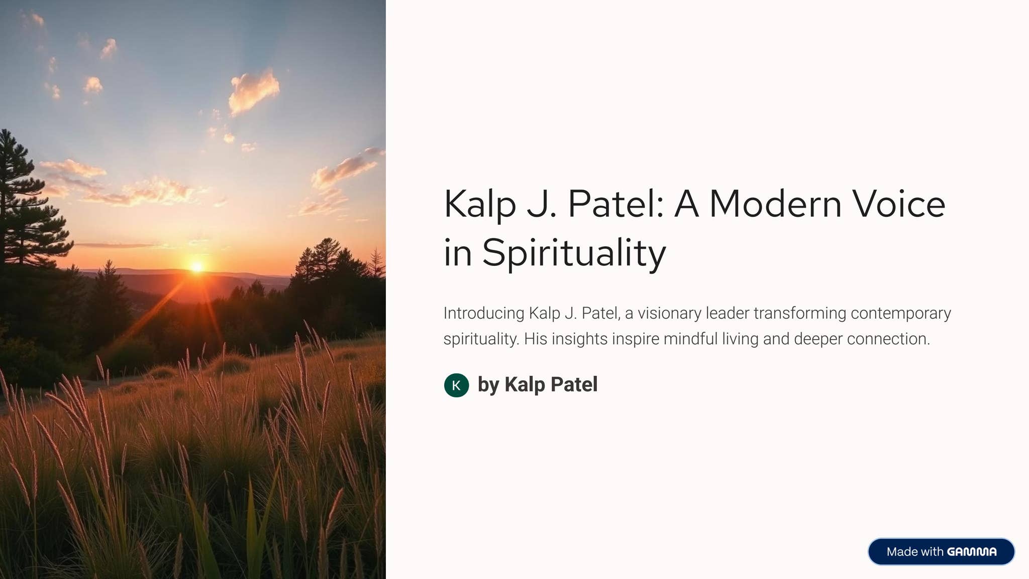 Kalp Patel: Insights into Spirituality and Self-Discovery by Kalp Patel ...