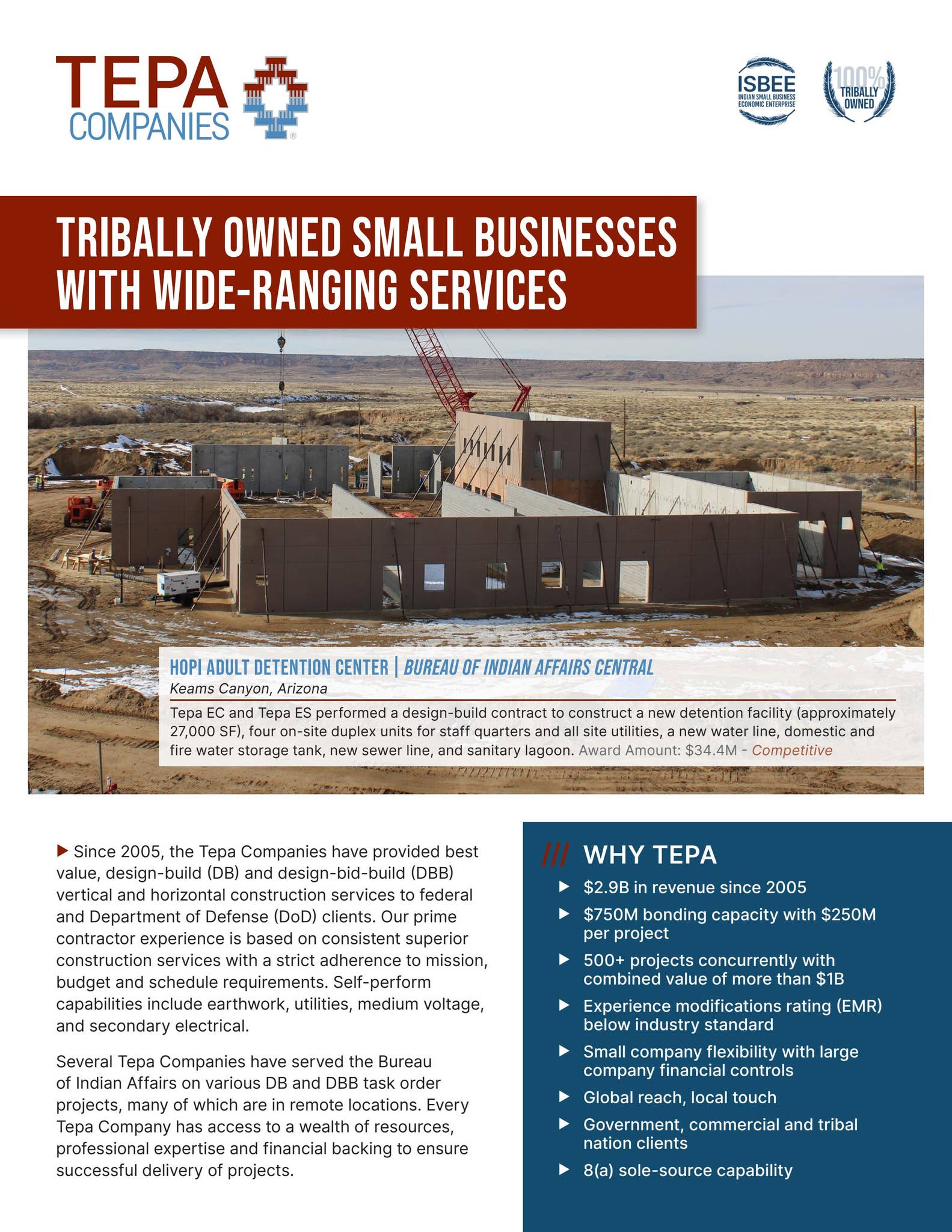 BIA Construction Capabilities Brief by Tepa Companies - Issuu