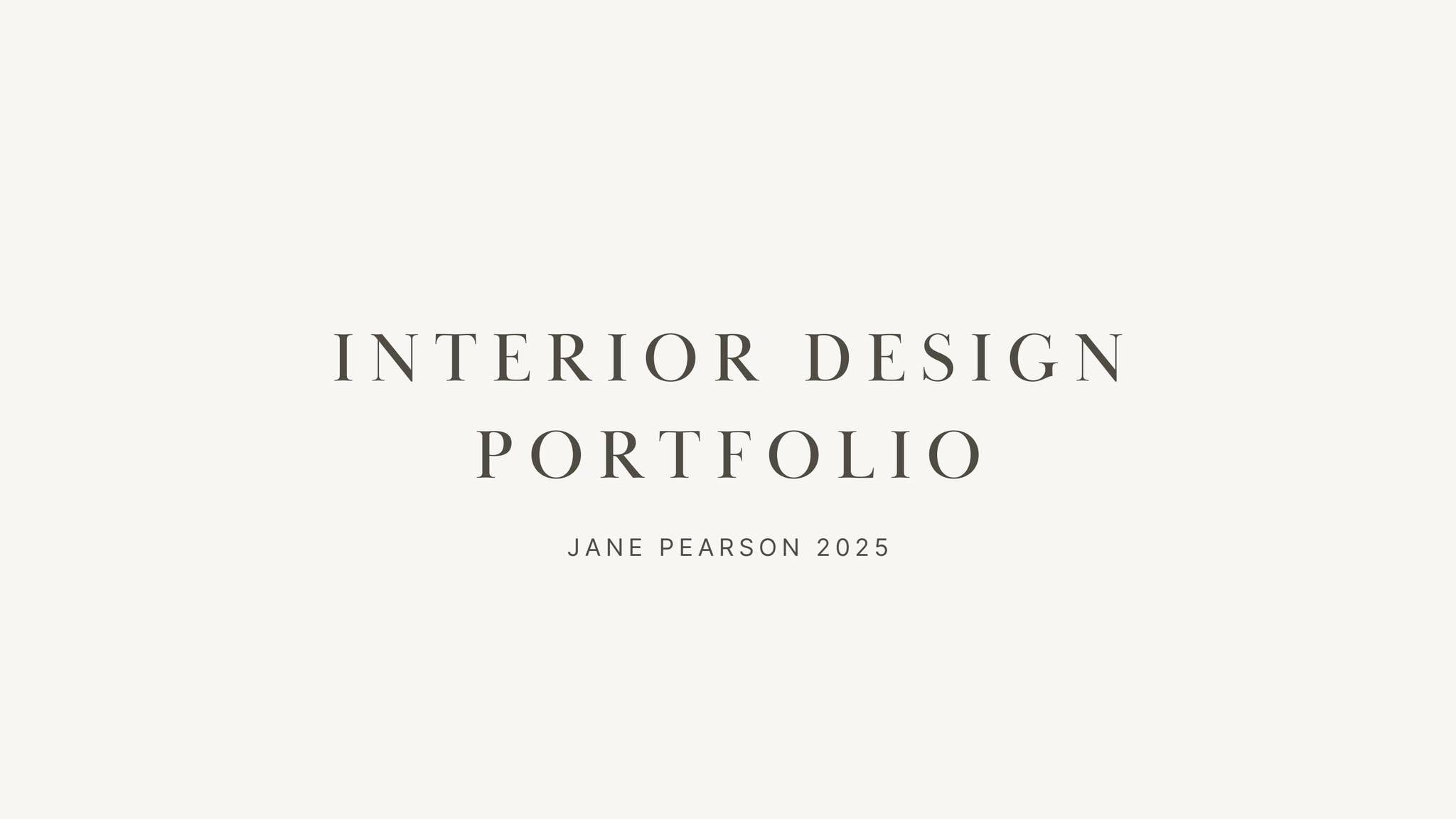 Interior Design Portfolio- Jane Pearson by Jane Pearson - Issuu