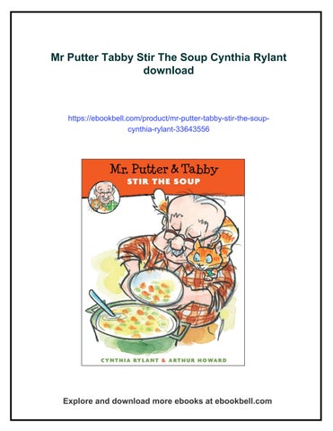 Mr putter tabby stir the soup cynthia rylant - Read the ebook online or ...