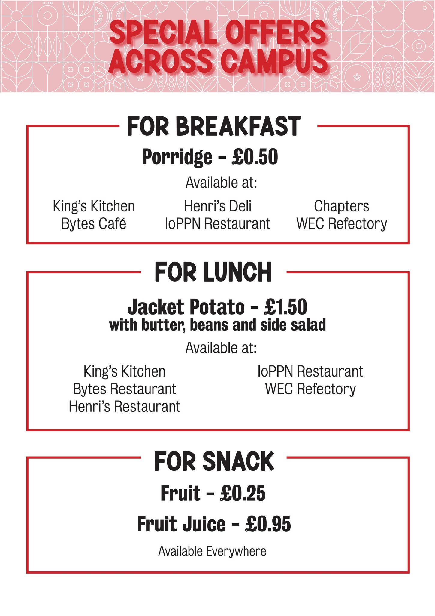 Outlet Menus King's Food May 2025 by kclfood - Issuu
