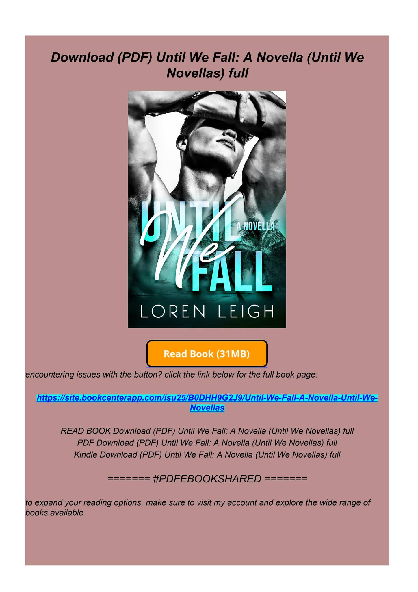 Download (PDF) Until We Fall: A Novella (Until We Novellas) full by ...