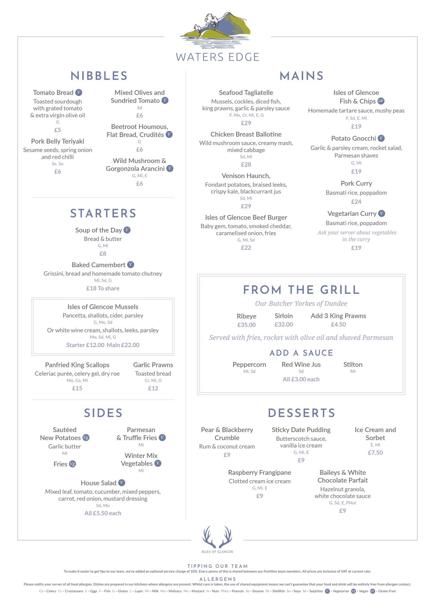 Seasonal Dinner Menu | Isles of Glencoe Hotel by Crieff Hydro Family of ...