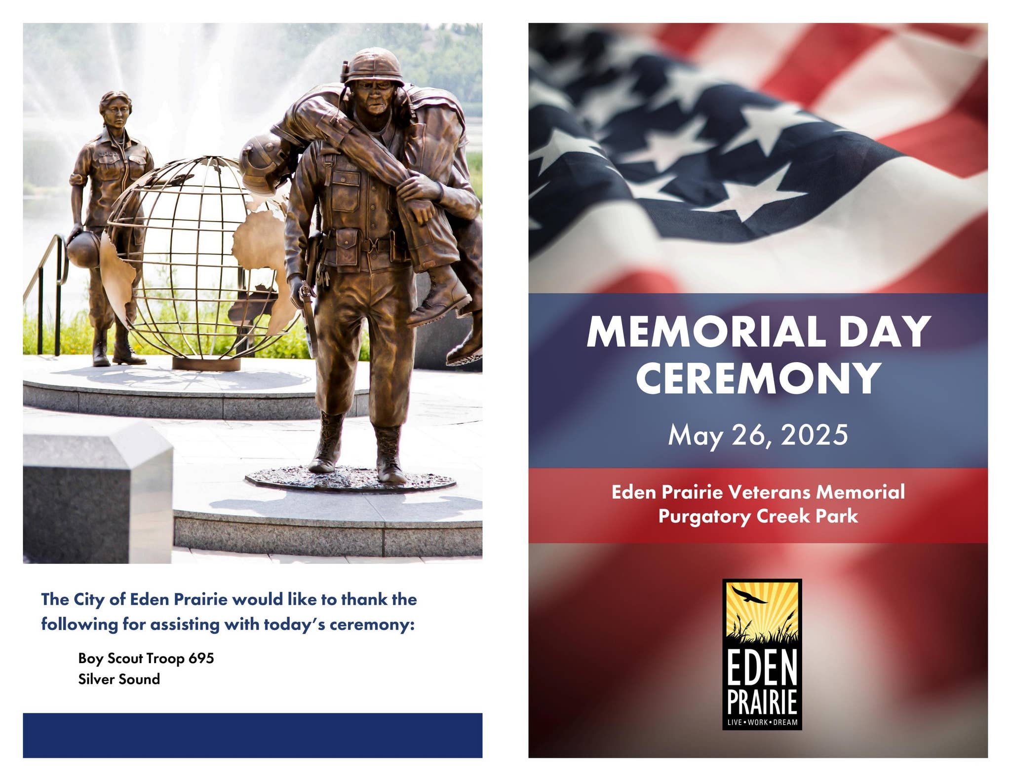 2025 Memorial Day Ceremony Program by City of Eden Prairie - Issuu