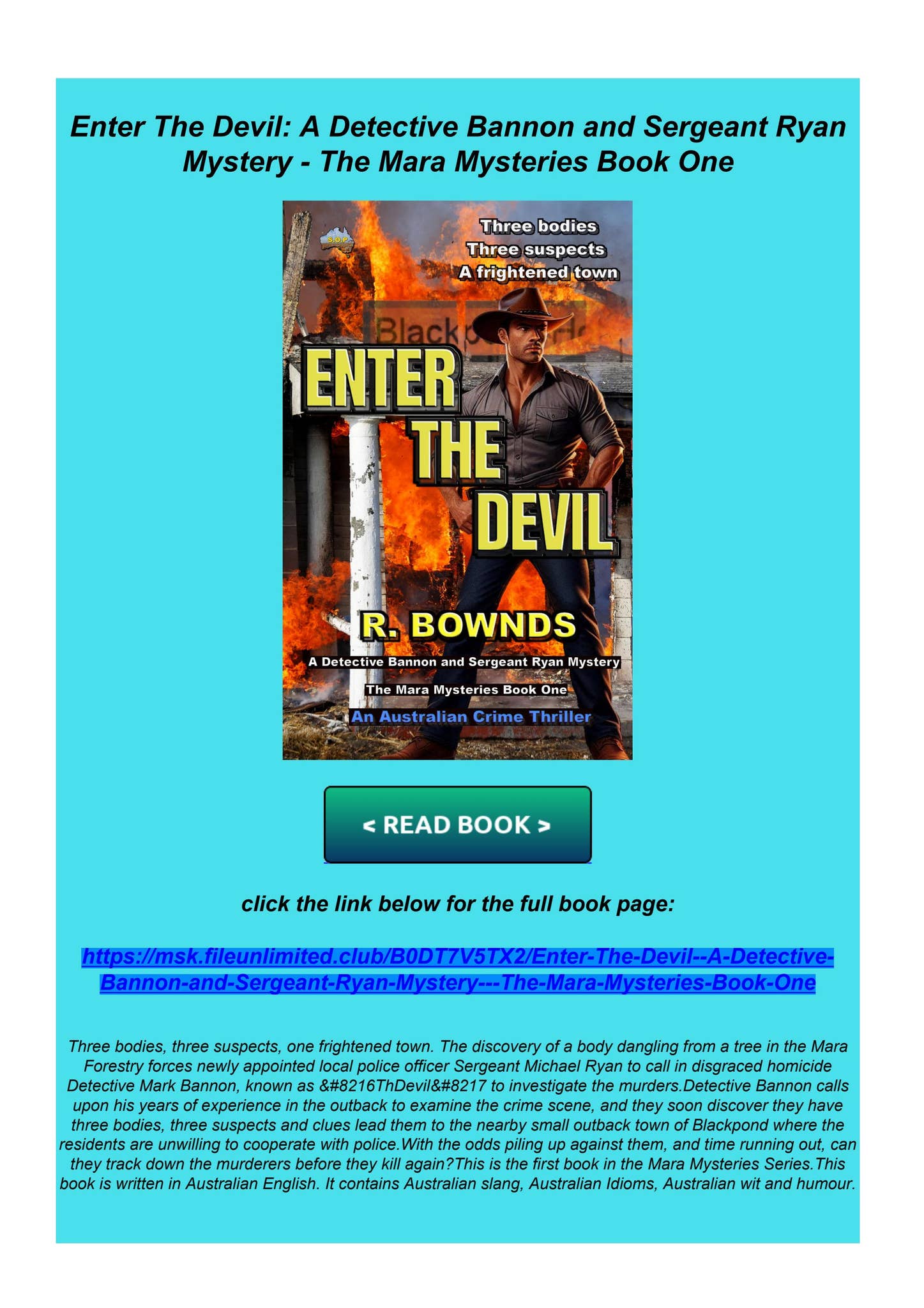 Ebook PDF Enter The Devil: A Detective Bannon and Sergeant Ryan Mystery - The Mara Mysteries ...