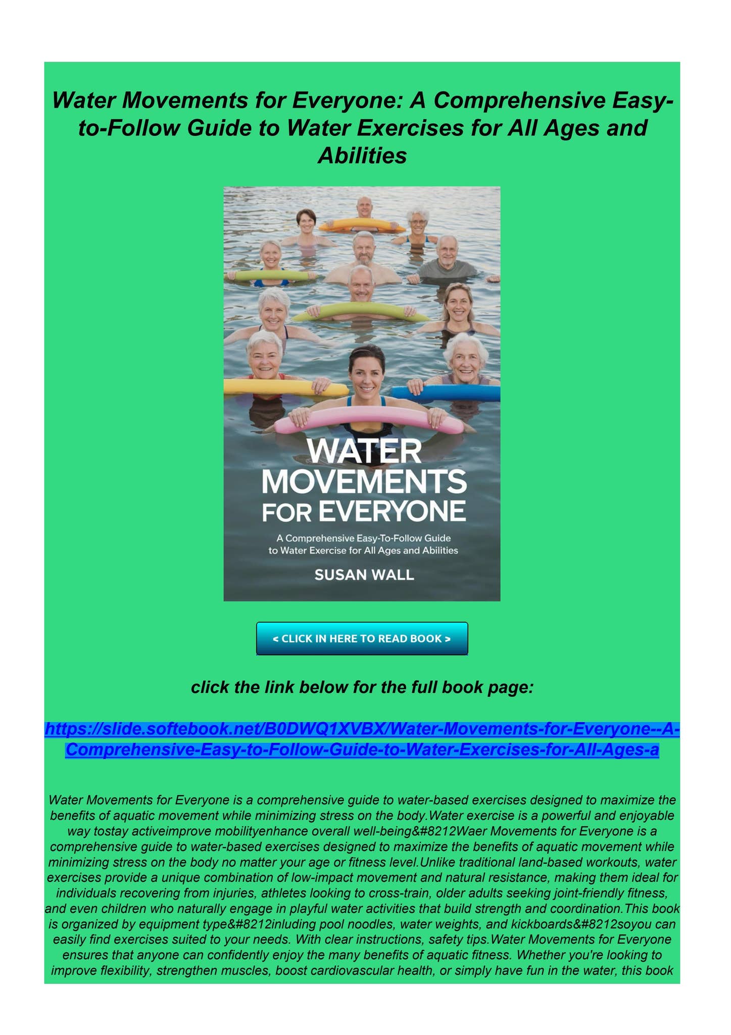 Ebook PDF Water Movements for Everyone: A Comprehensive Easy-to-Follow ...
